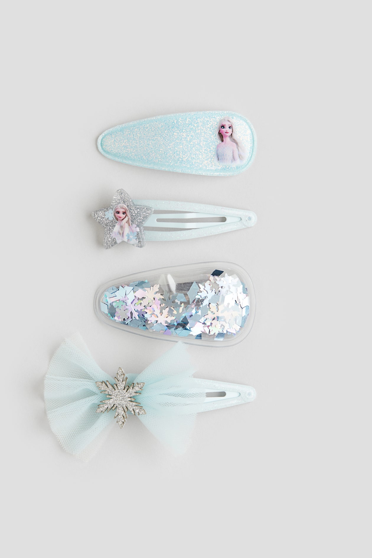 Light turquoise/Frozen 4-pack Hair Clips for kids | H&M CA