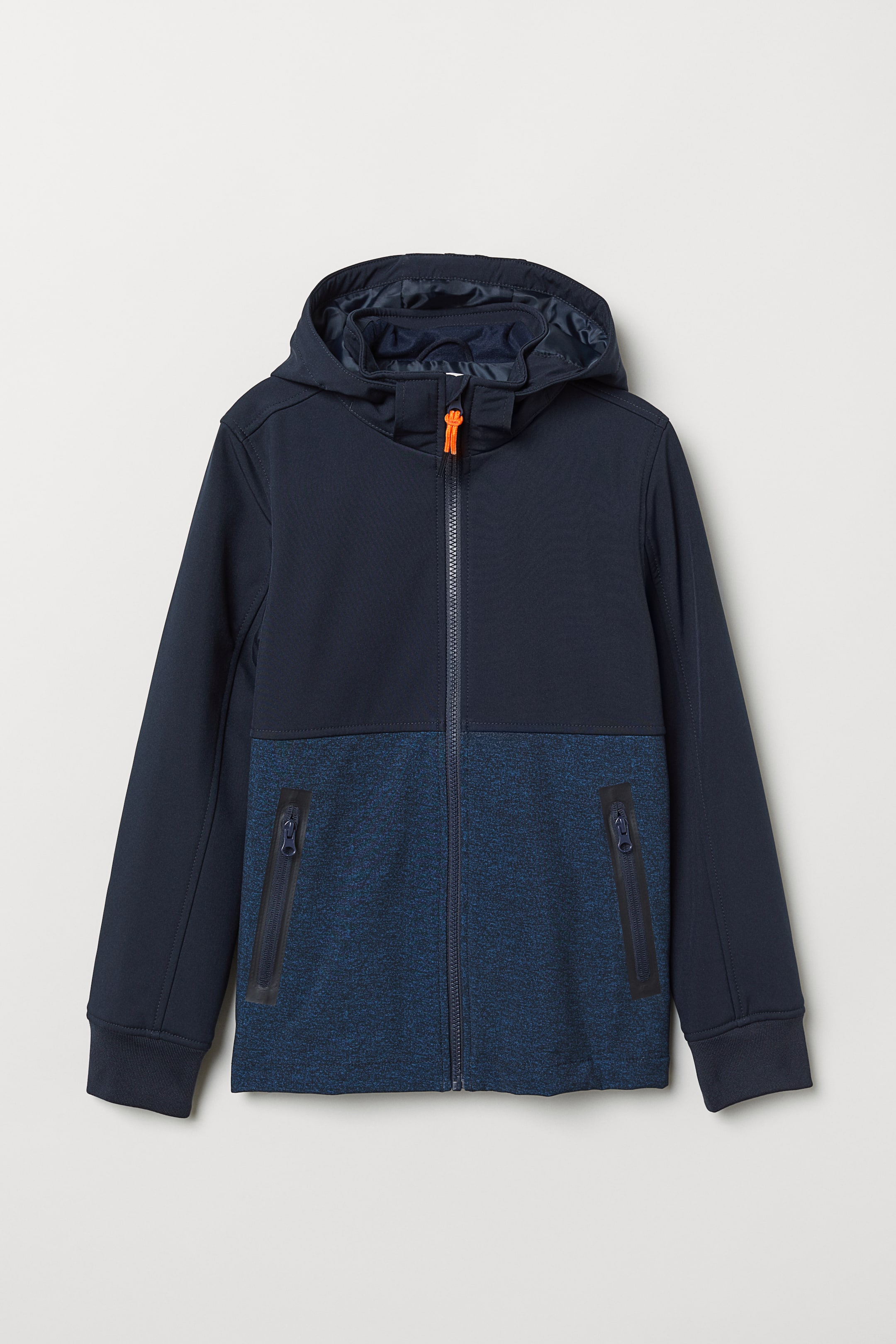 Padded softshell jacket - Long sleeve - Dark blue - Kids | H&M GB