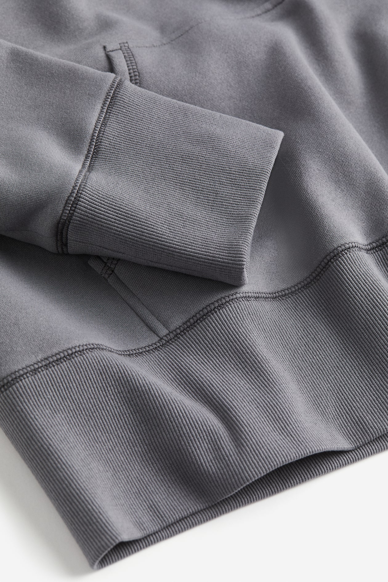 Oversized motif-detail hoodie - Dark gray/The Offspring - Ladies | H&M PH