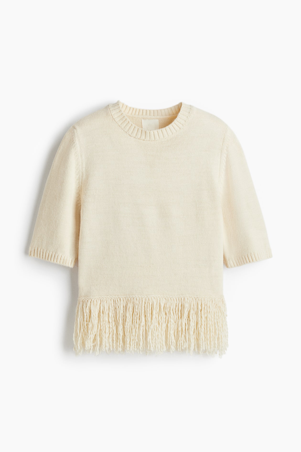 Women's Light beige Fringed jumper | H&M GB