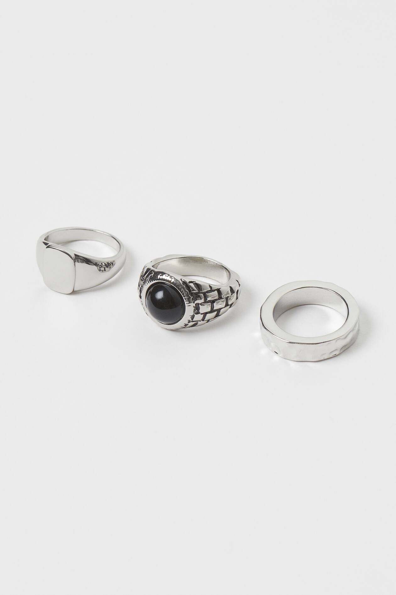 3-pack ringar - Silver - HERR | H&M SE