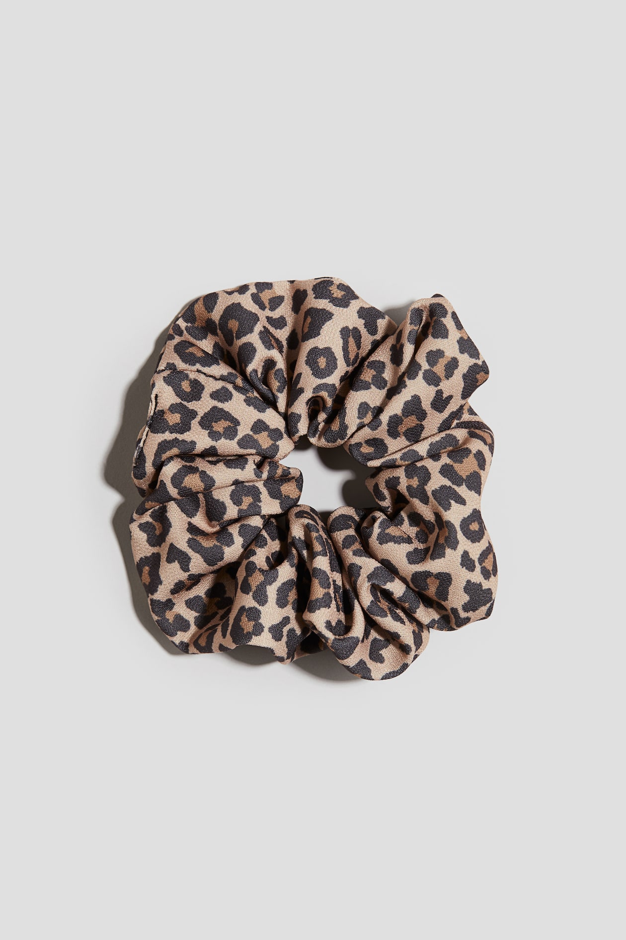 Patterned Scrunchie - Brown/leopard print - Kids | H&M US