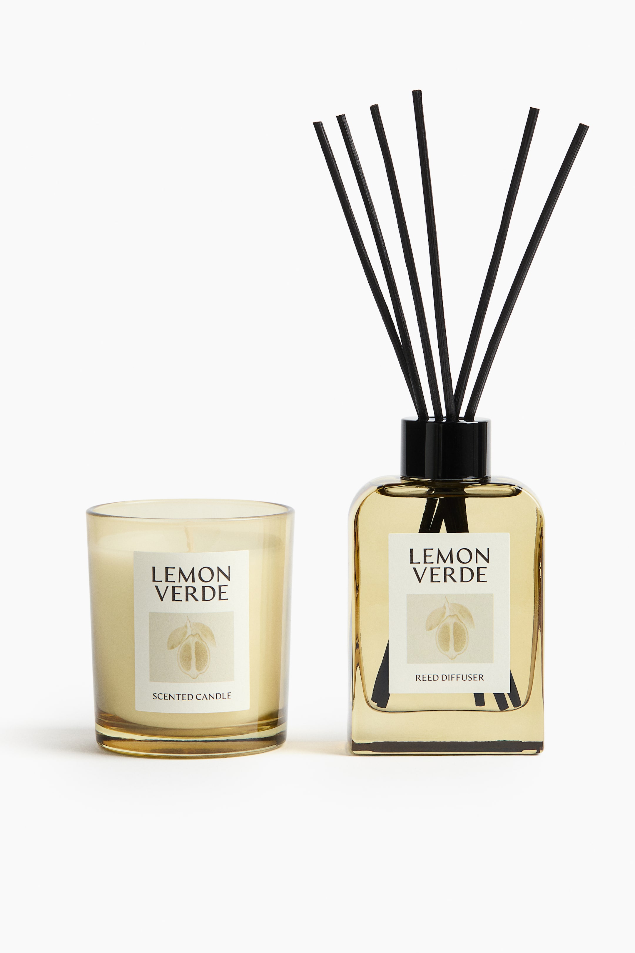 Lemon Verde Scented candle in a glass holder at H&M Home | H&M IN