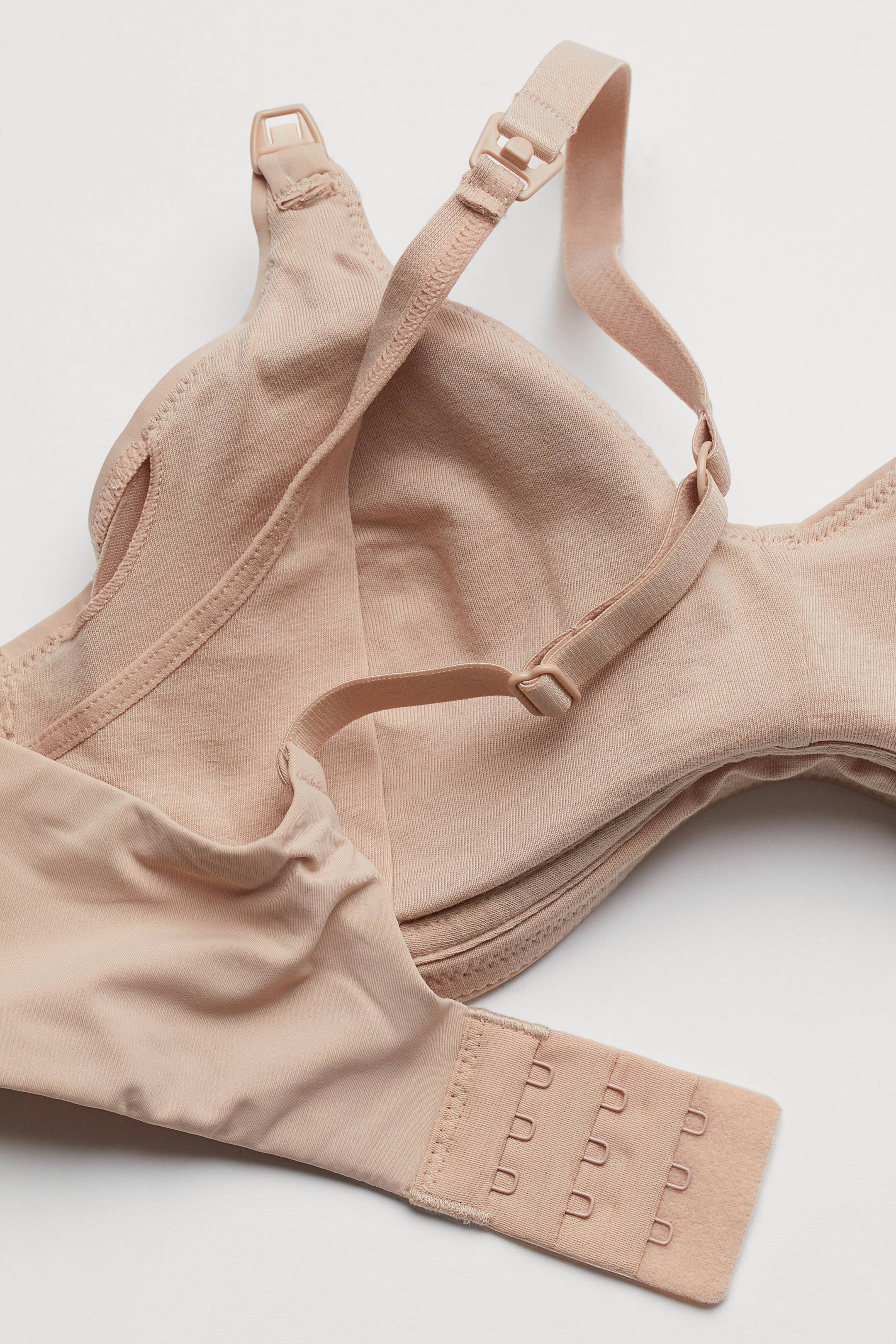 MAMA 2-pack amme-BH - Lys beige/Sort - DAME | H&M NO