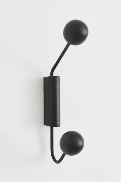 Wood and Metal Wall Hanger Rack - Black - Home All | H&M CA