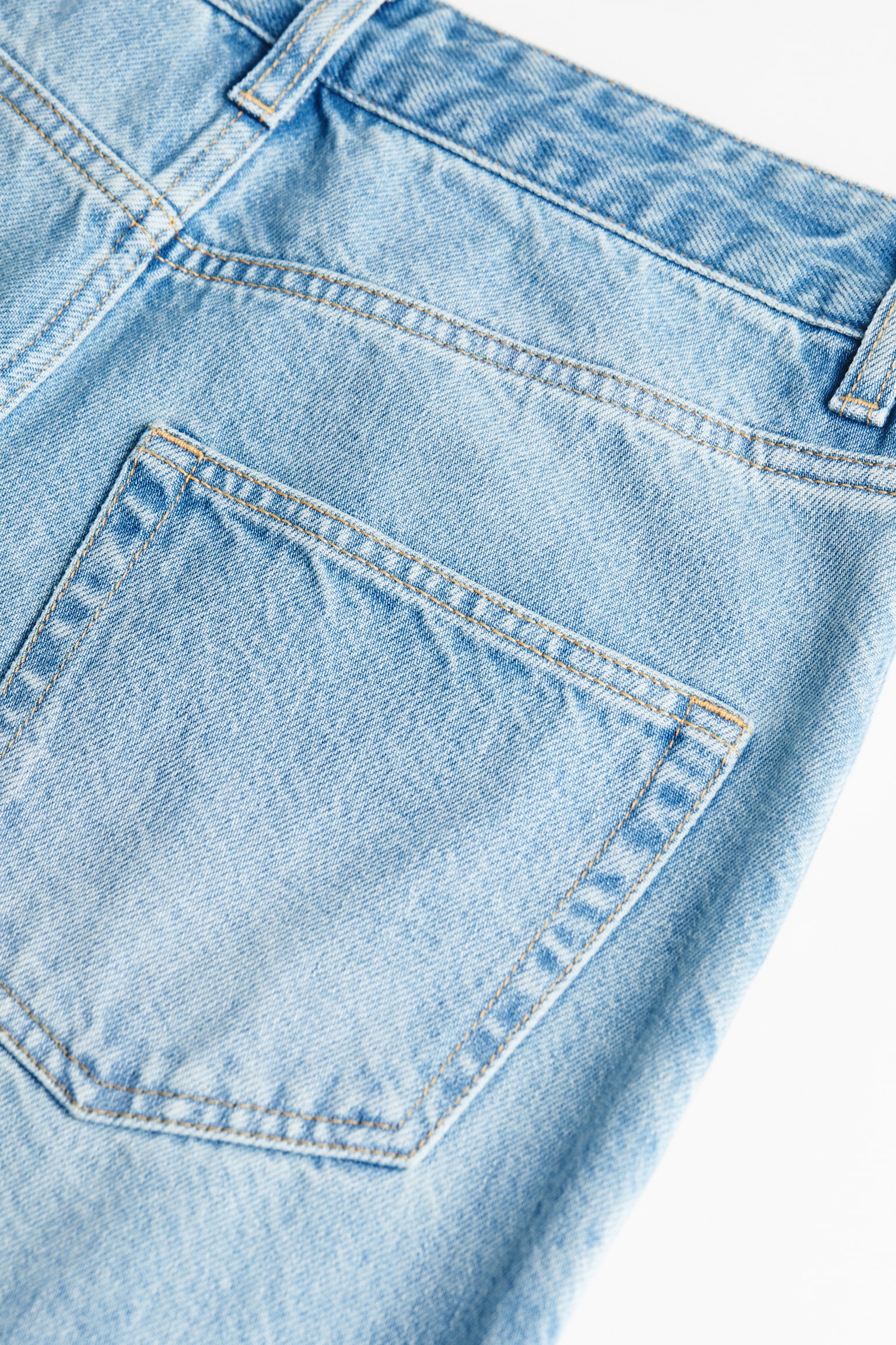 Women's Denim blue Rhinestone-embellished slit-hem jeans | H&M GB