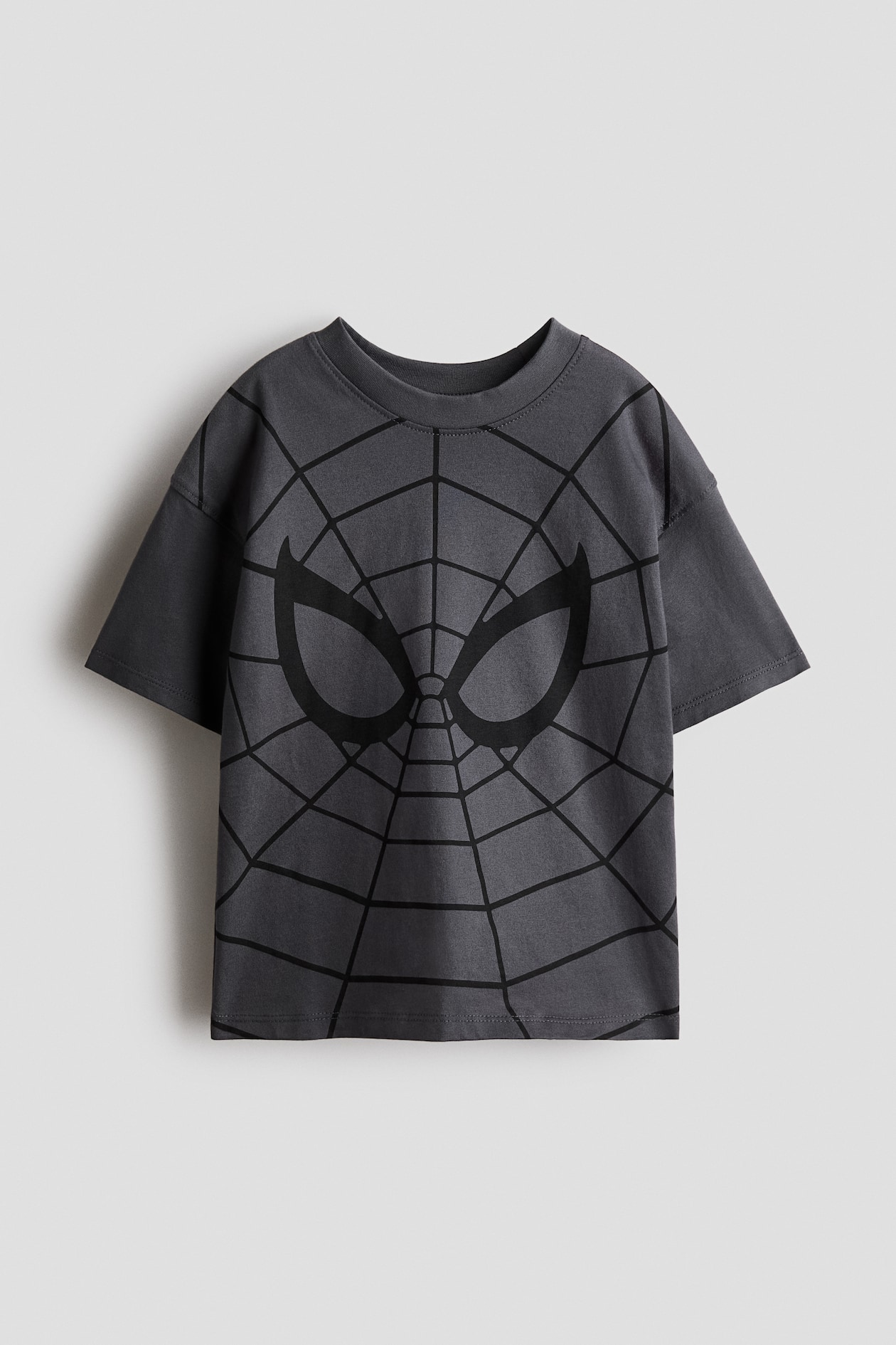 Dark grey/Spider-Man Oversized printed T-shirt for kids | H&M IN