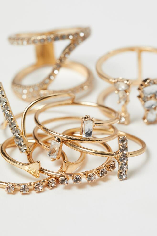 8-pack Rings - Gold-colored - Ladies | H&M US