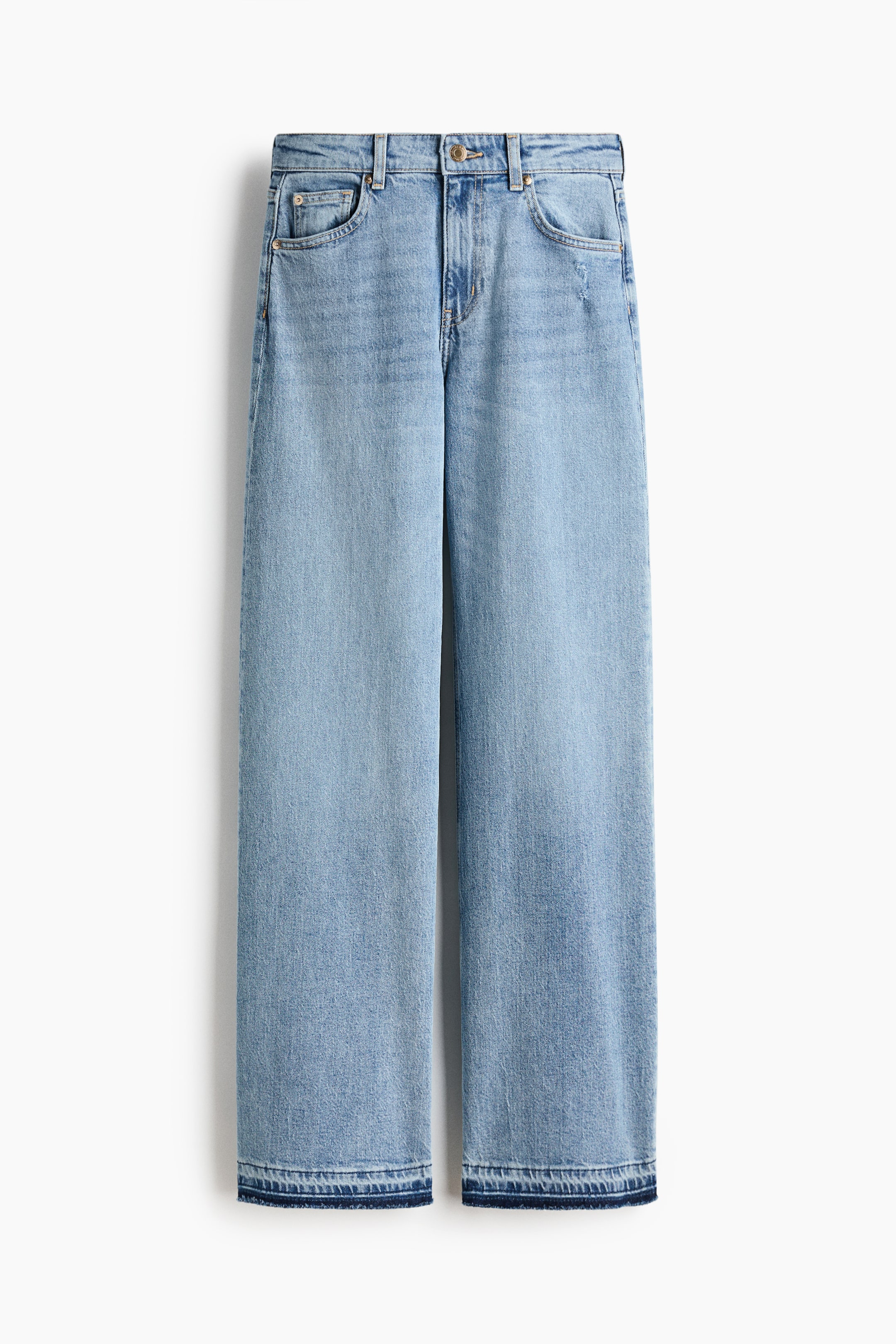 Women's Light denim blue Harper High Rise Wide Leg Jeans | H&M US