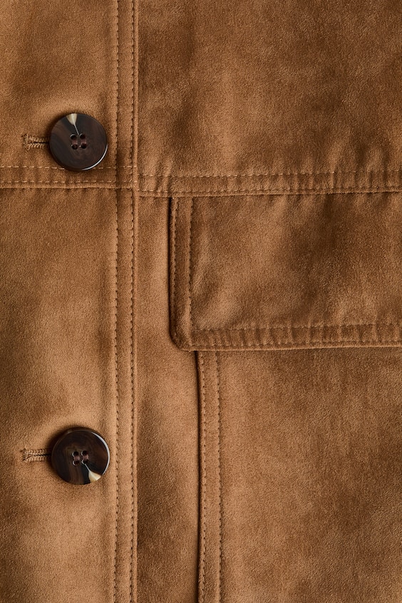 Women's Dark beige Jacket with Collar | H&M US