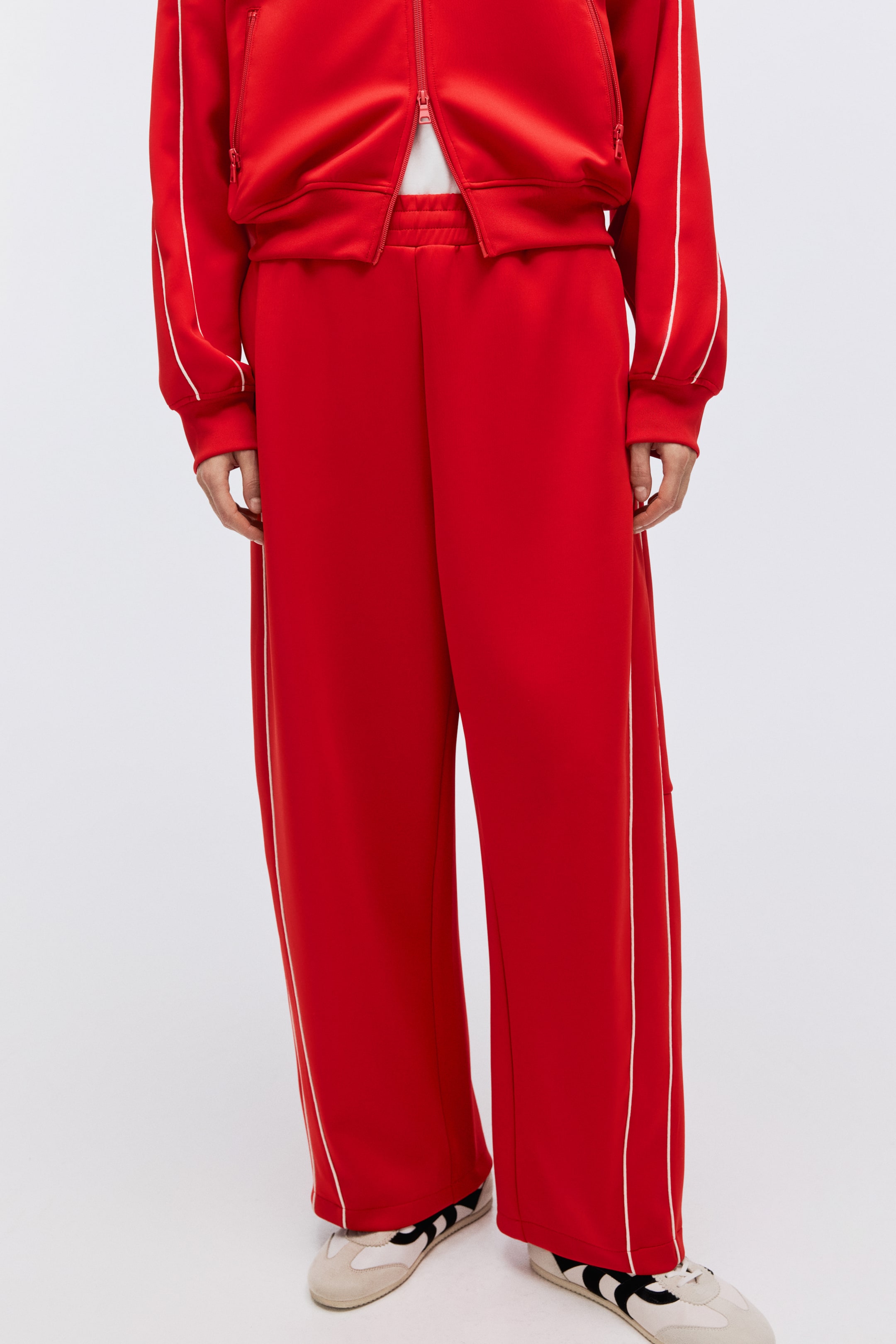 Donji deo trenerke od skube - Crvena - Ladies | H&M RS