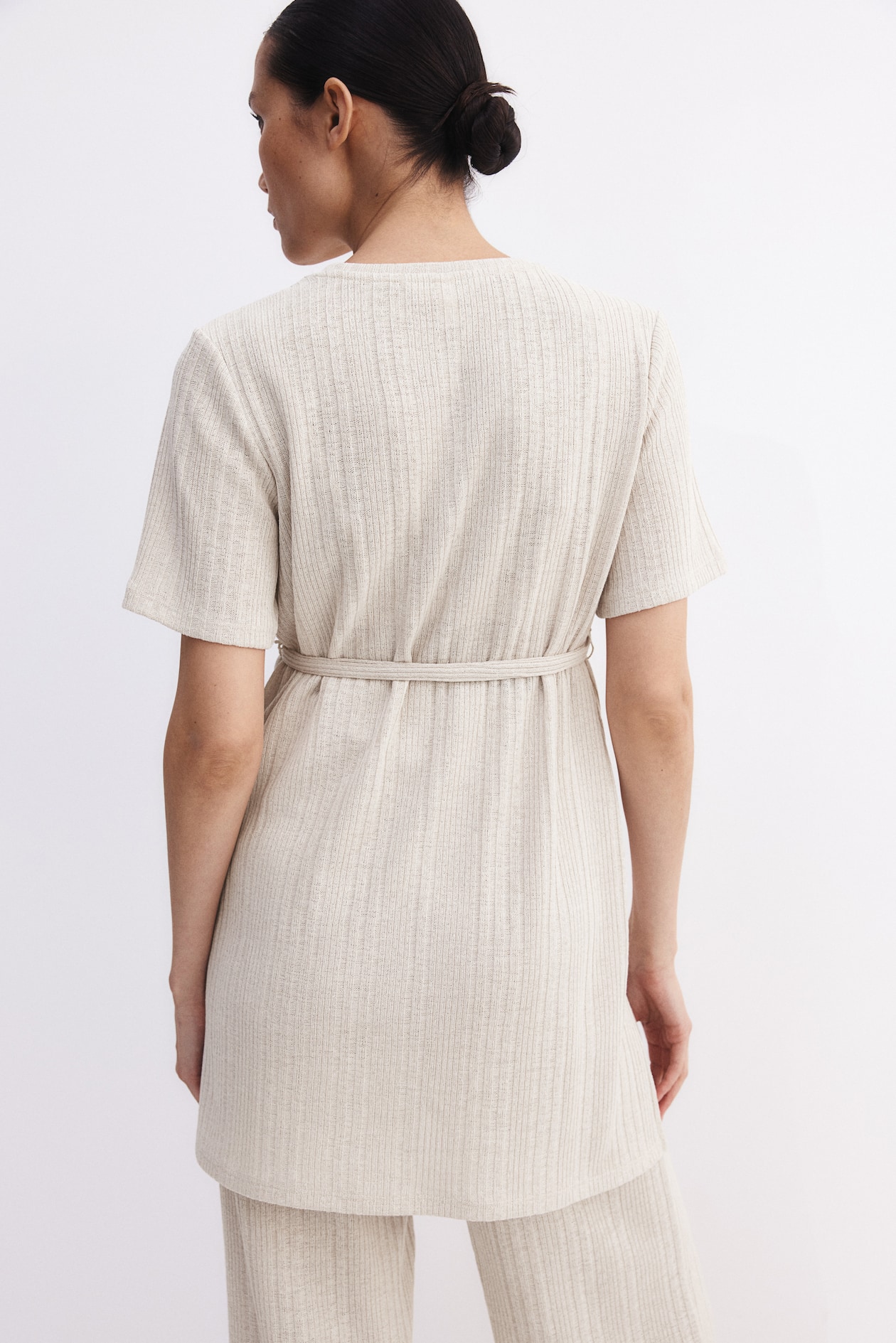 Women's Light beige MAMA 2-Piece Rib-Knit Set | H&M CA