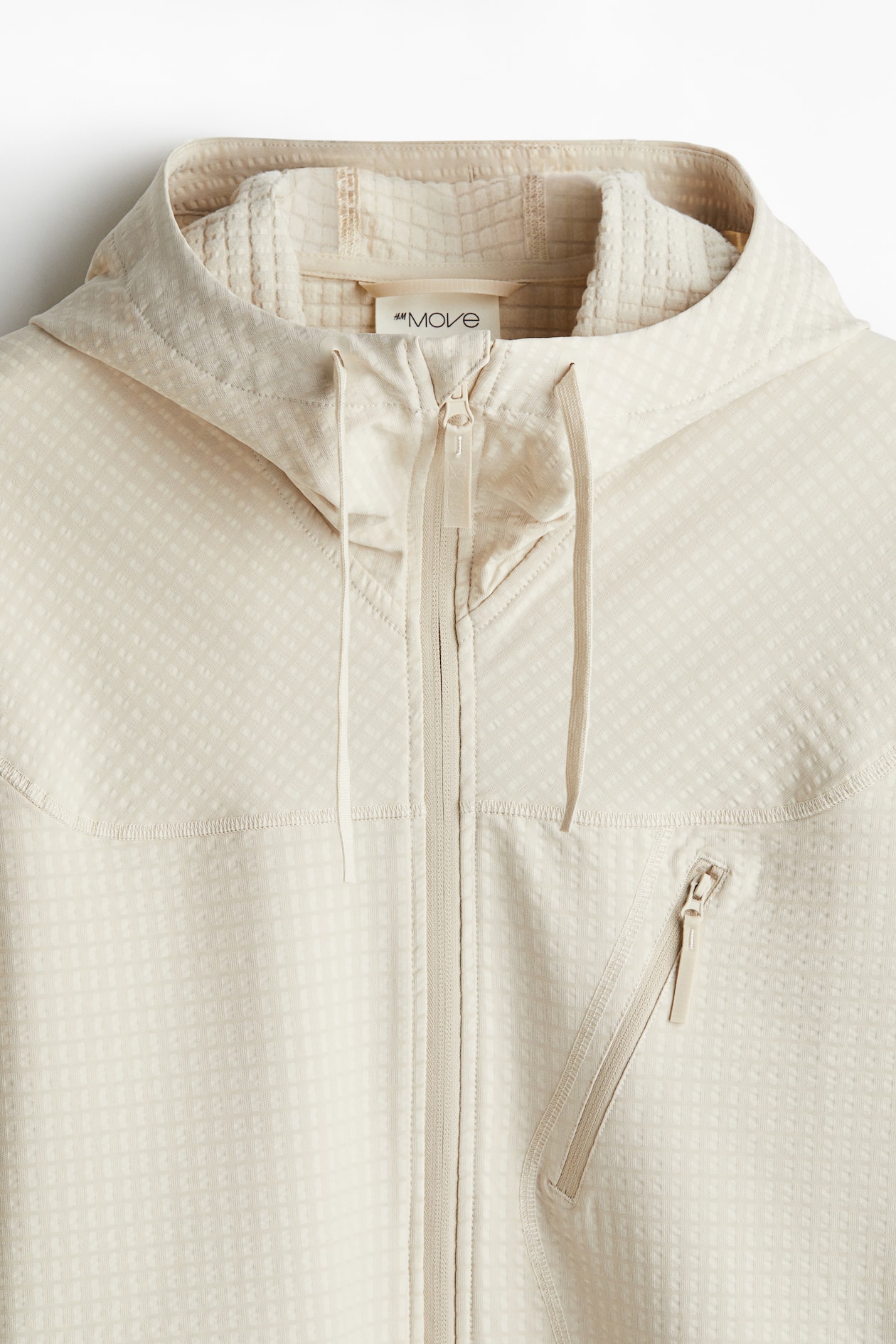 Regular Fit Mid layer jacket with DryMove™ - Light beige - Men | H&M IN