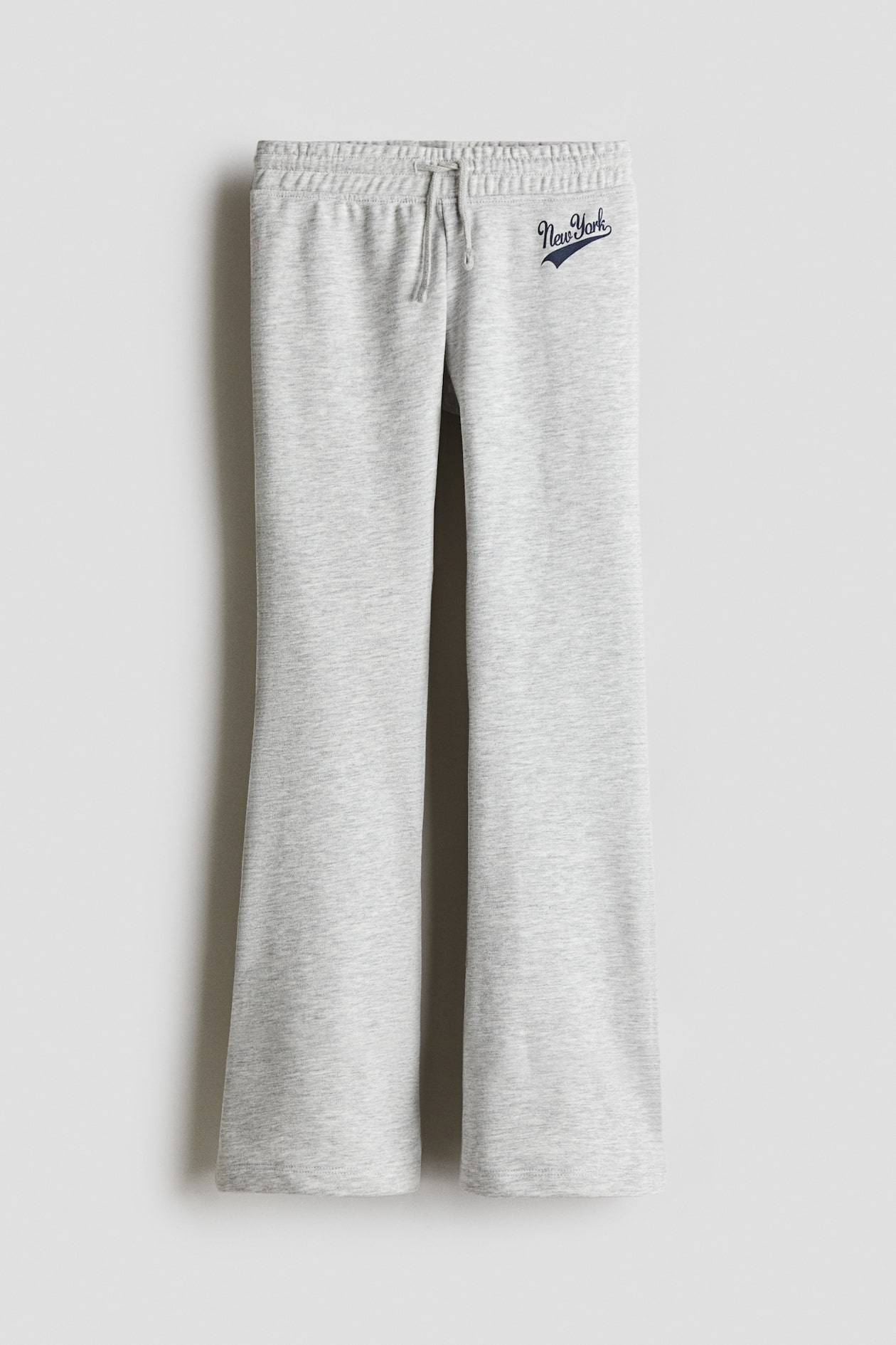 Light grey marle Flared Track Pants for kids | H&M AU