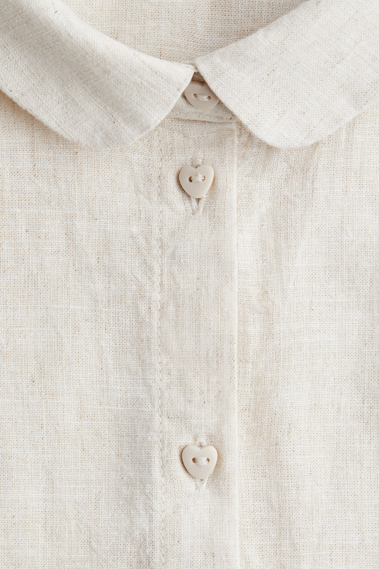 Light beige Linen-Blend Blouse for kids | H&M US