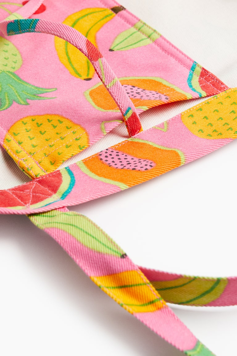 Pink/fruit Patterned Beach Bag at H&M Home | H&M US