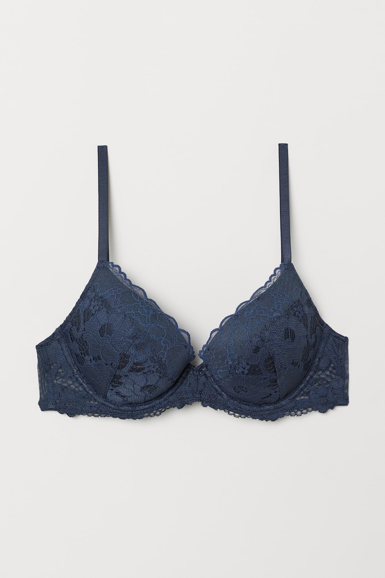 Push-up-BH aus Spitze - Dunkelblau - Ladies | H&M DE
