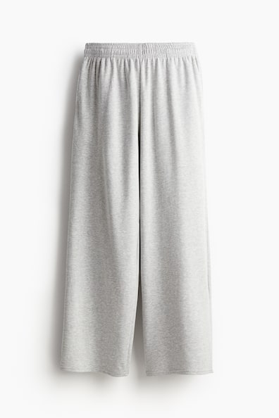 Joggers anchos - Gris jaspeado claro - Ladies | H&M MX