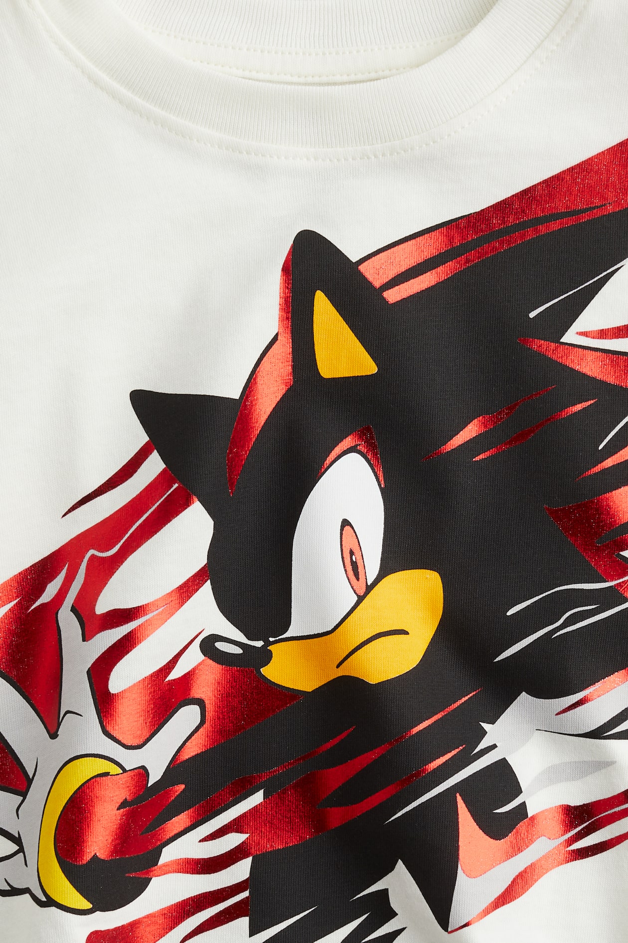 White/Sonic the Hedgehog Oversized Printed T-Shirt for kids | H&M US