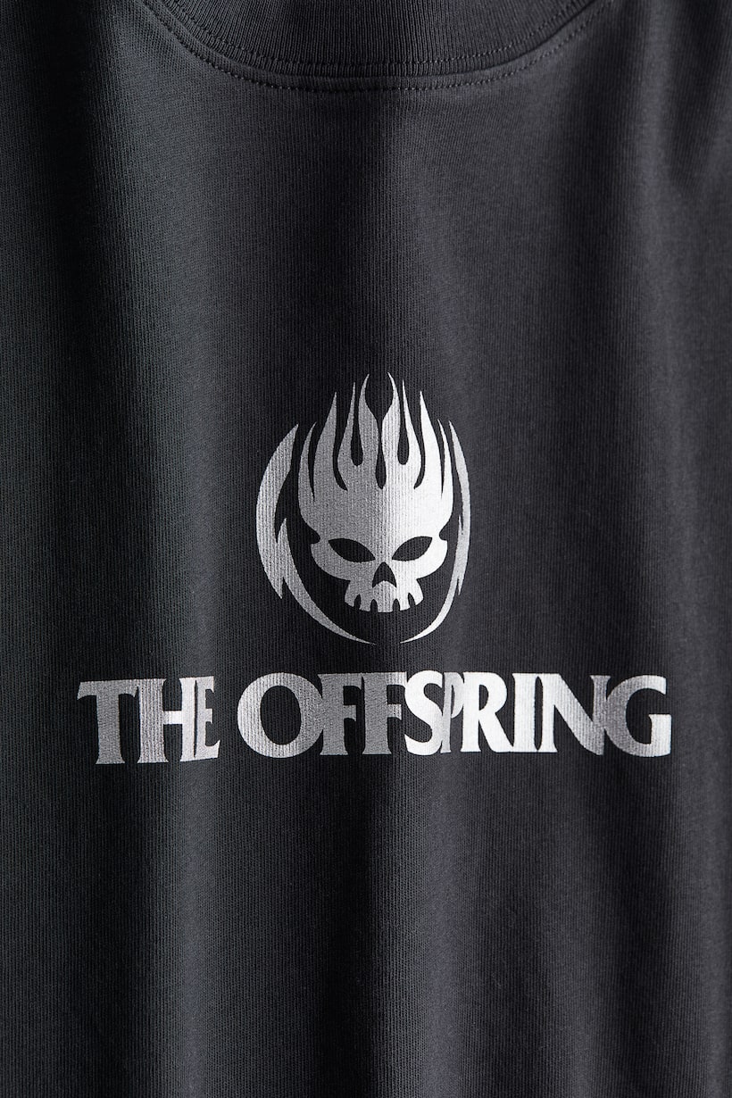 Women's Dark gray/The Offspring Oversized Printed T-shirt | H&M US