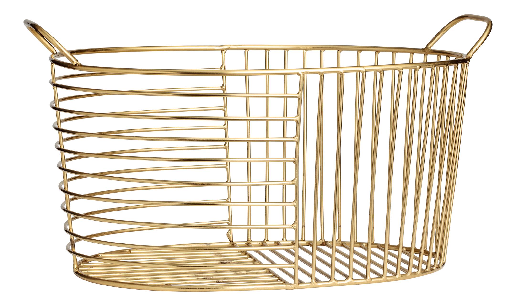 Metal wire basket - Gold - Home All | H&M GB