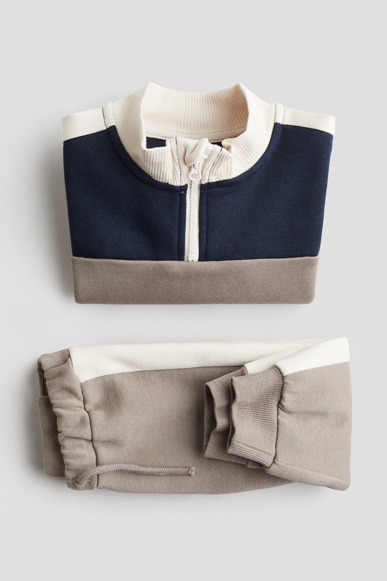 2-Piece Color-Block Set - Taupe/color block - Kids | H&M US