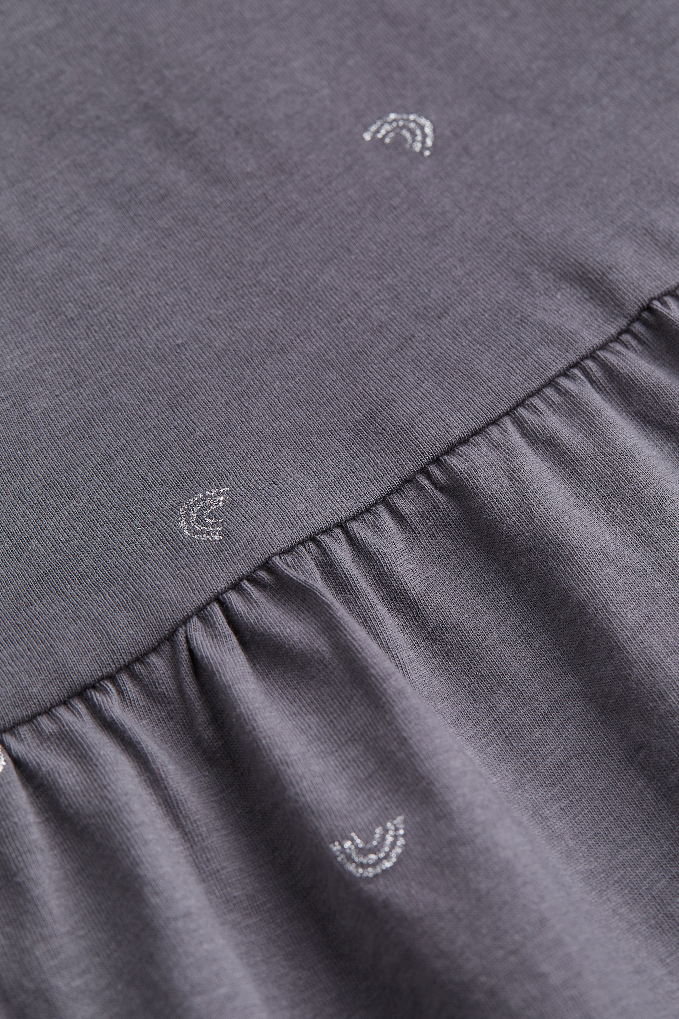 Cotton Jersey Dress - Dark gray/rainbows - Kids | H&M US