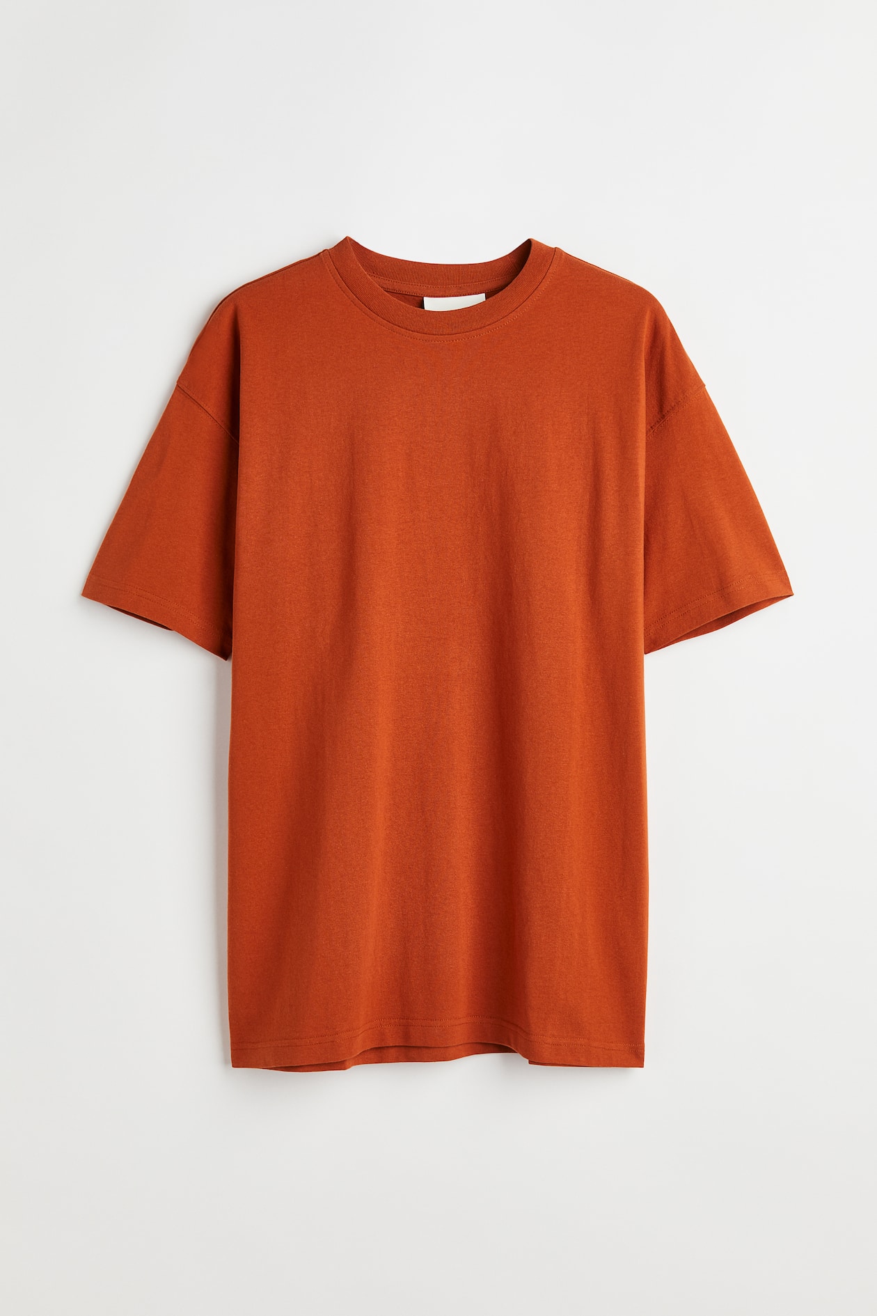 Playera Oversized Fit en algodón - Naranja quemado - Men | H&M MX