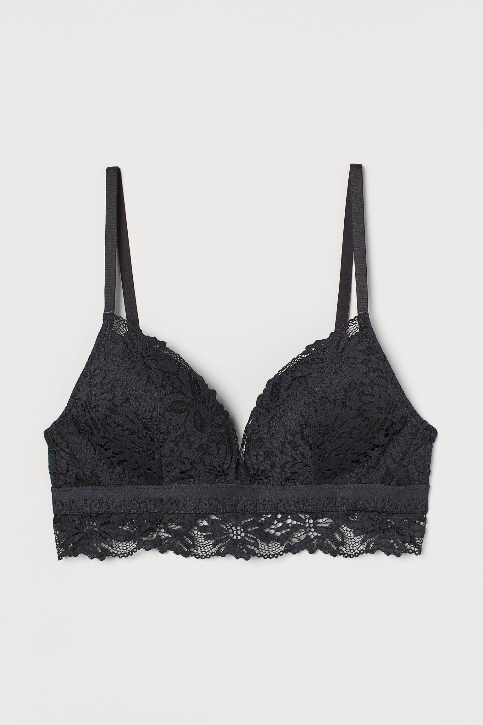 Push-up bralette - אפור כהה - Ladies | H&M IL