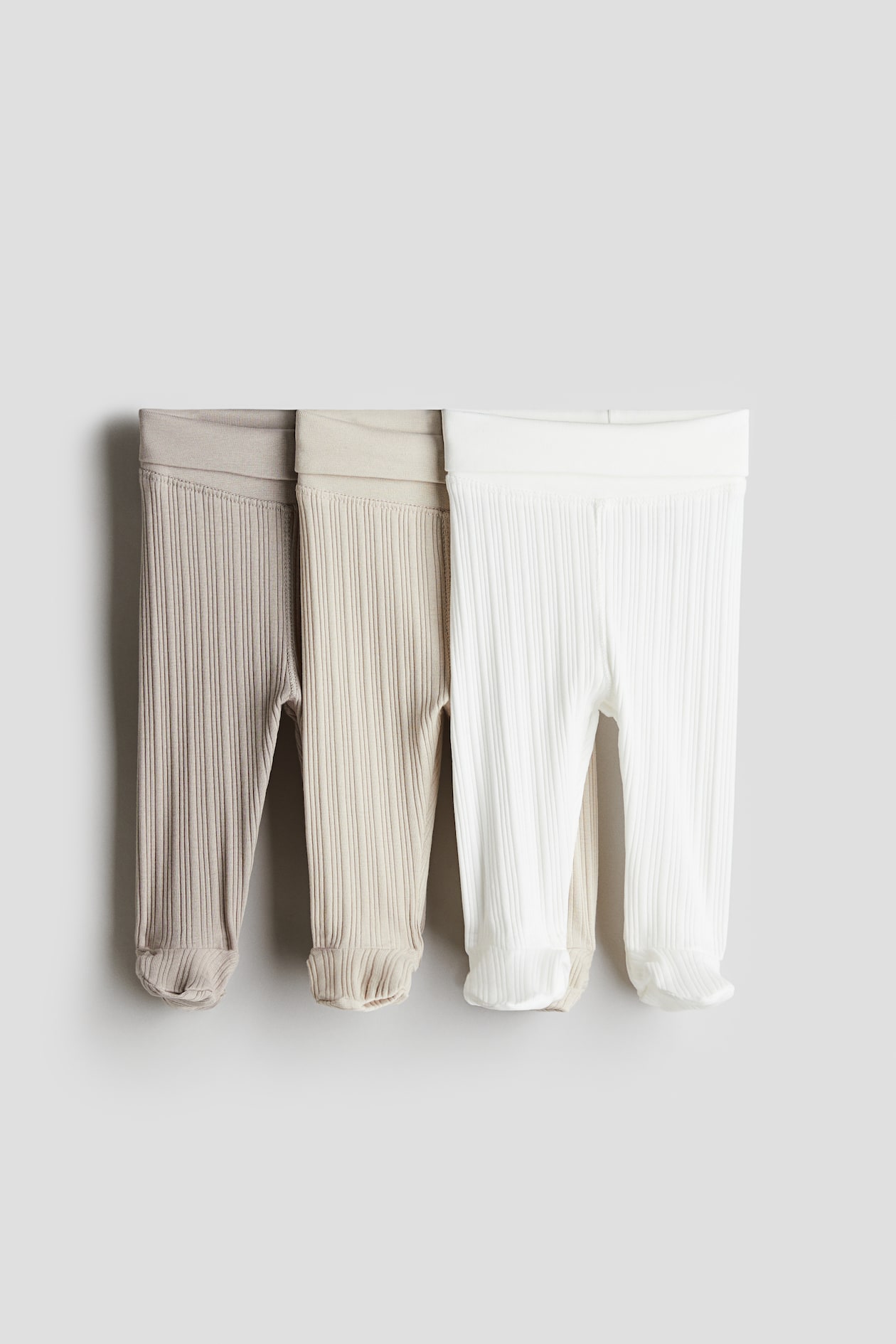 Pack de 3 polainas con cintura plegable - Topo/Blanco/Beige - NIÑOS | H ...