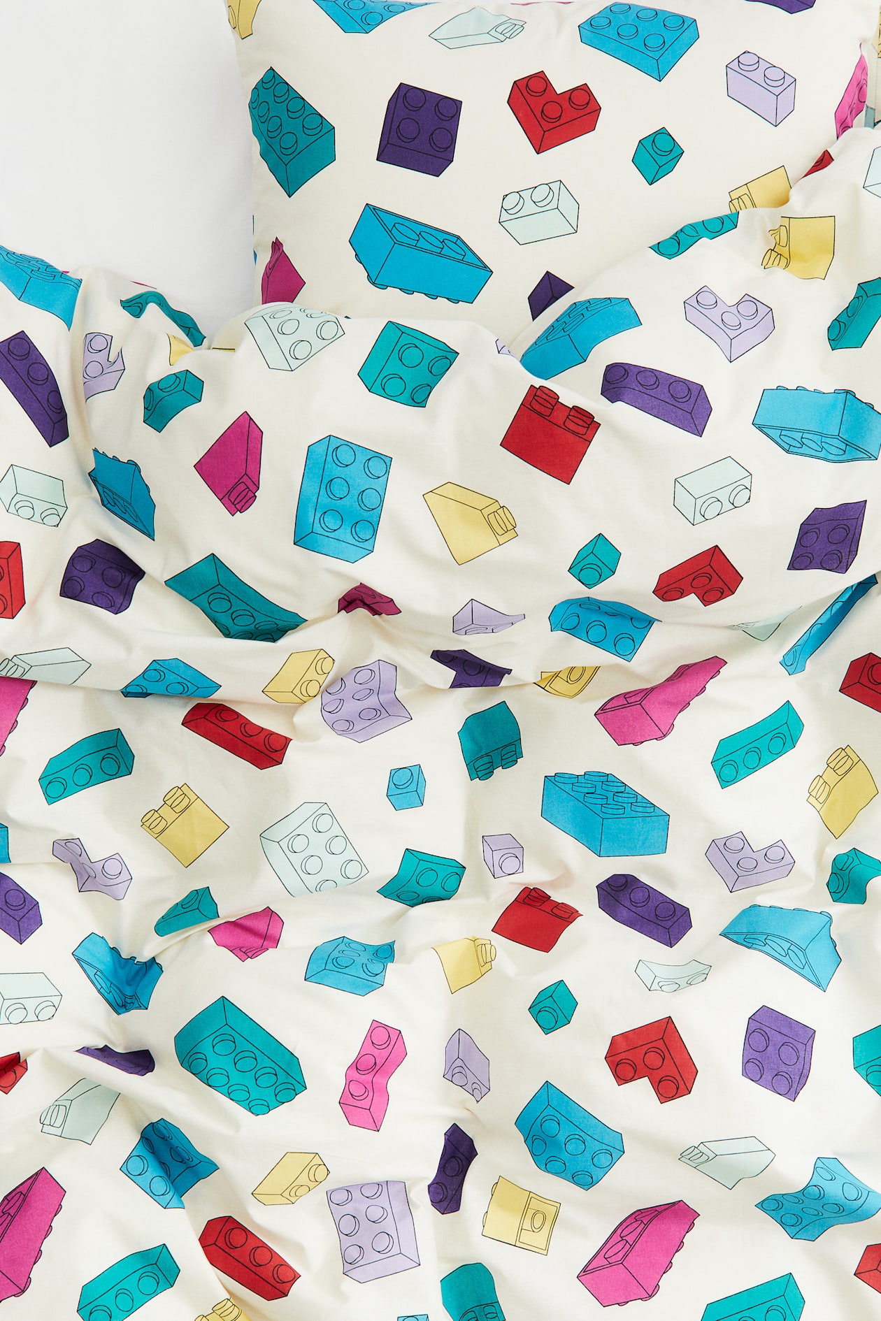 Patterned Cotton Duvet Cover Set - Multicolored/LEGO - Home All | H&M US