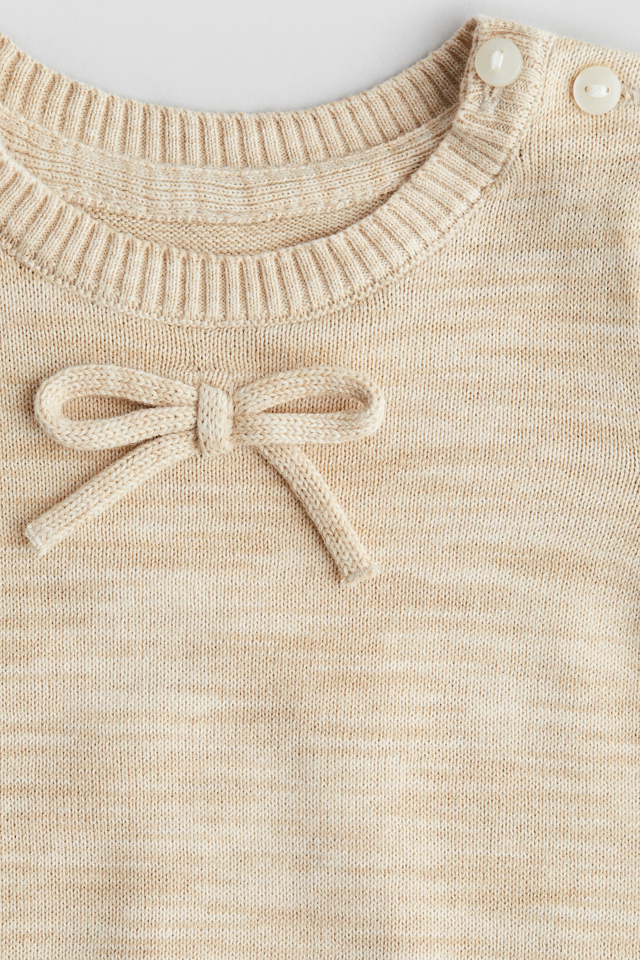 Fine-Knit Top - Light beige - Kids | H&M US
