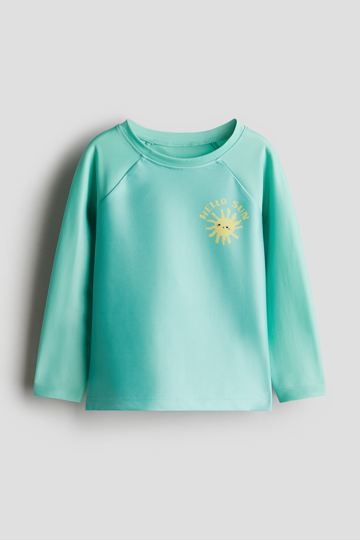 UPF 50 Rashie - Turquoise/Sun - Kids | H&M AU