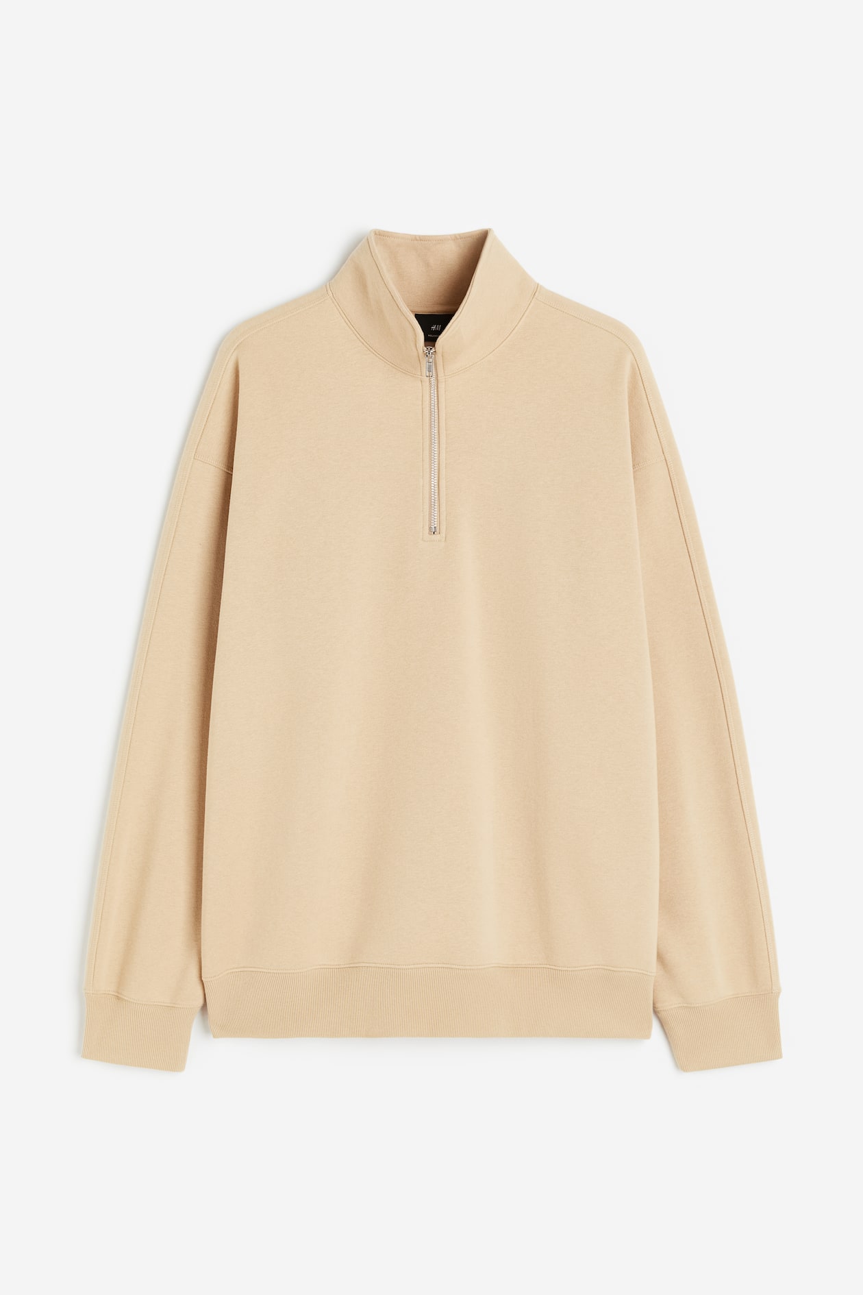 THERMOLITE® Loose Fit Zip-top sweatshirt - Light beige - Men | H&M IN