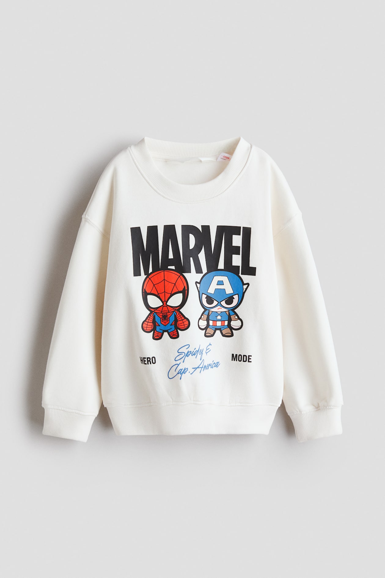 White/Marvel Comics Printed Sweatshirt for kids | H&M US