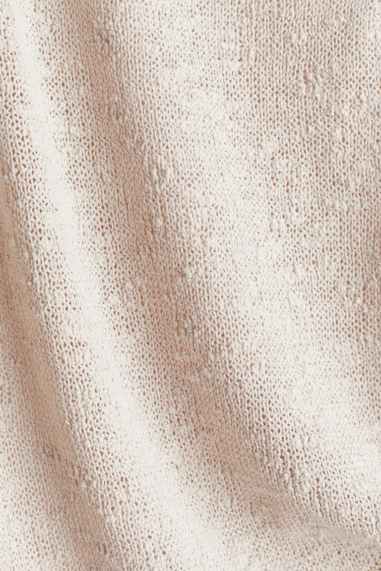 Women's Light beige Textured-Knit Tank Top | H&M US