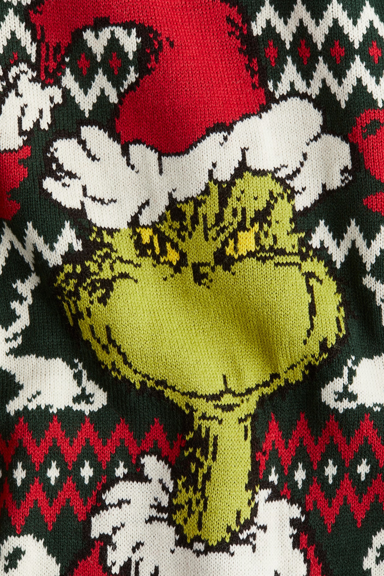 Black/The Grinch Jacquard-Knit Sweater for kids | H&M CA