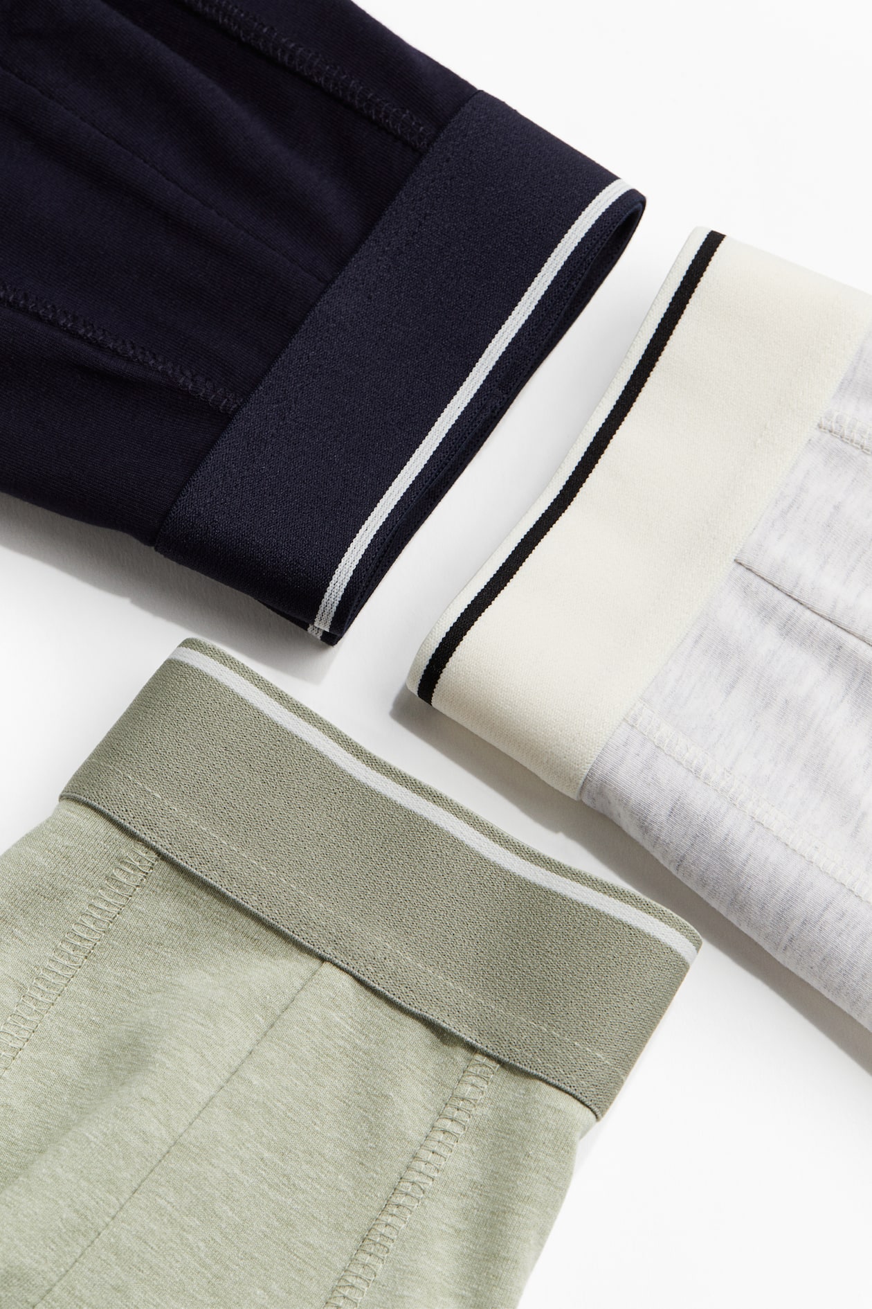 Men’s Sage green/gray melange 3-pack Short Boxer Briefs with Lycra® | H ...
