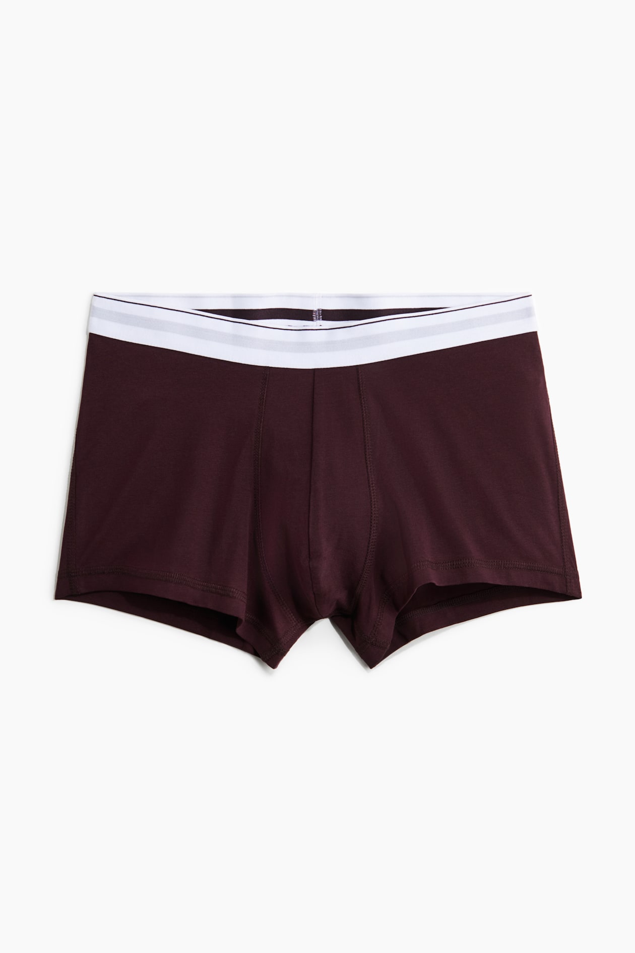 3-Pack Short Boxer Briefs with Lycra® - Burgundy/white - Men | H&M US