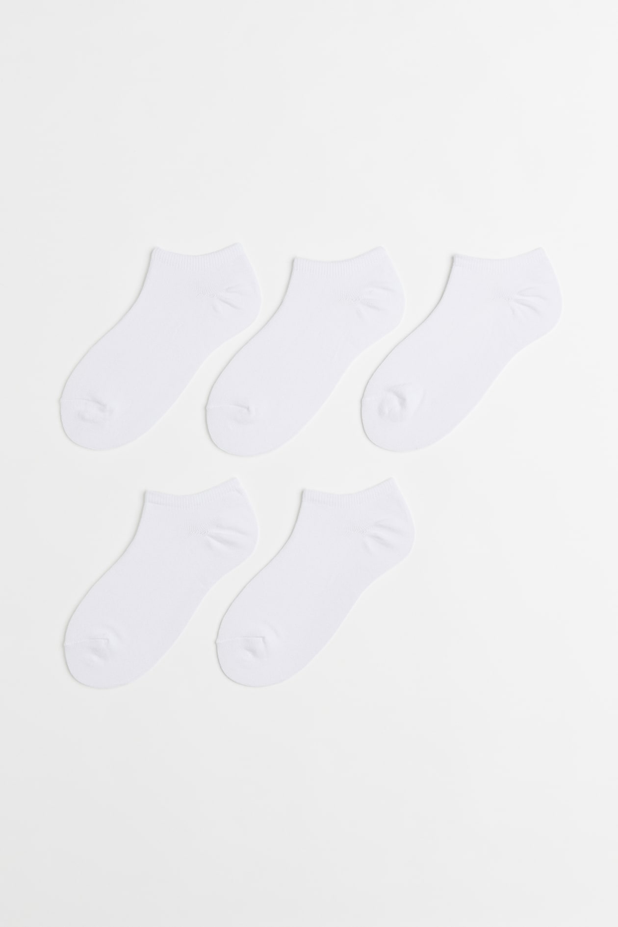 Women's White 5-pack trainer socks | H&M GB