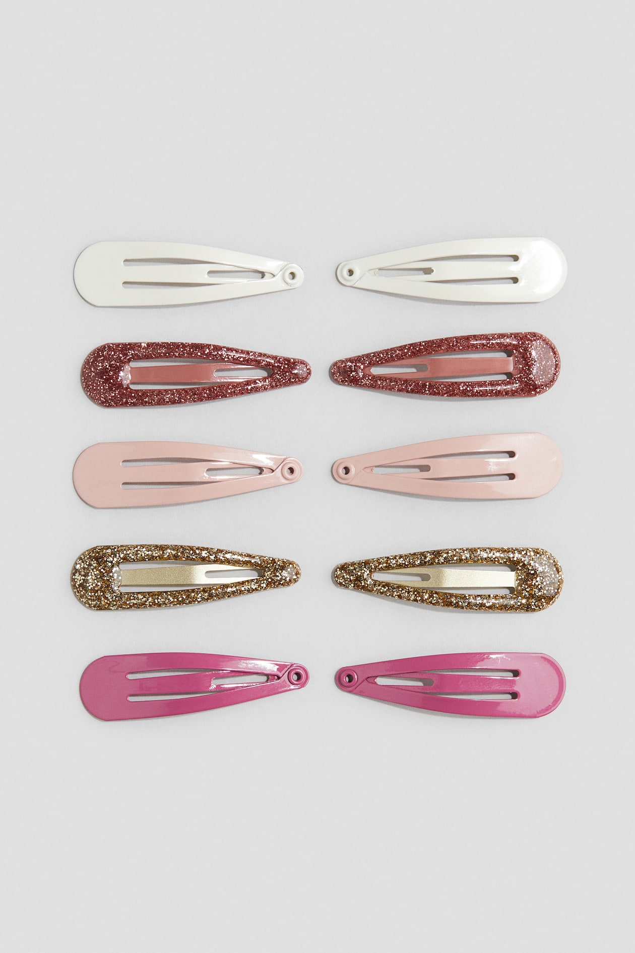 Pink/dark pink 10-pack Hair Clips for kids | H&M US