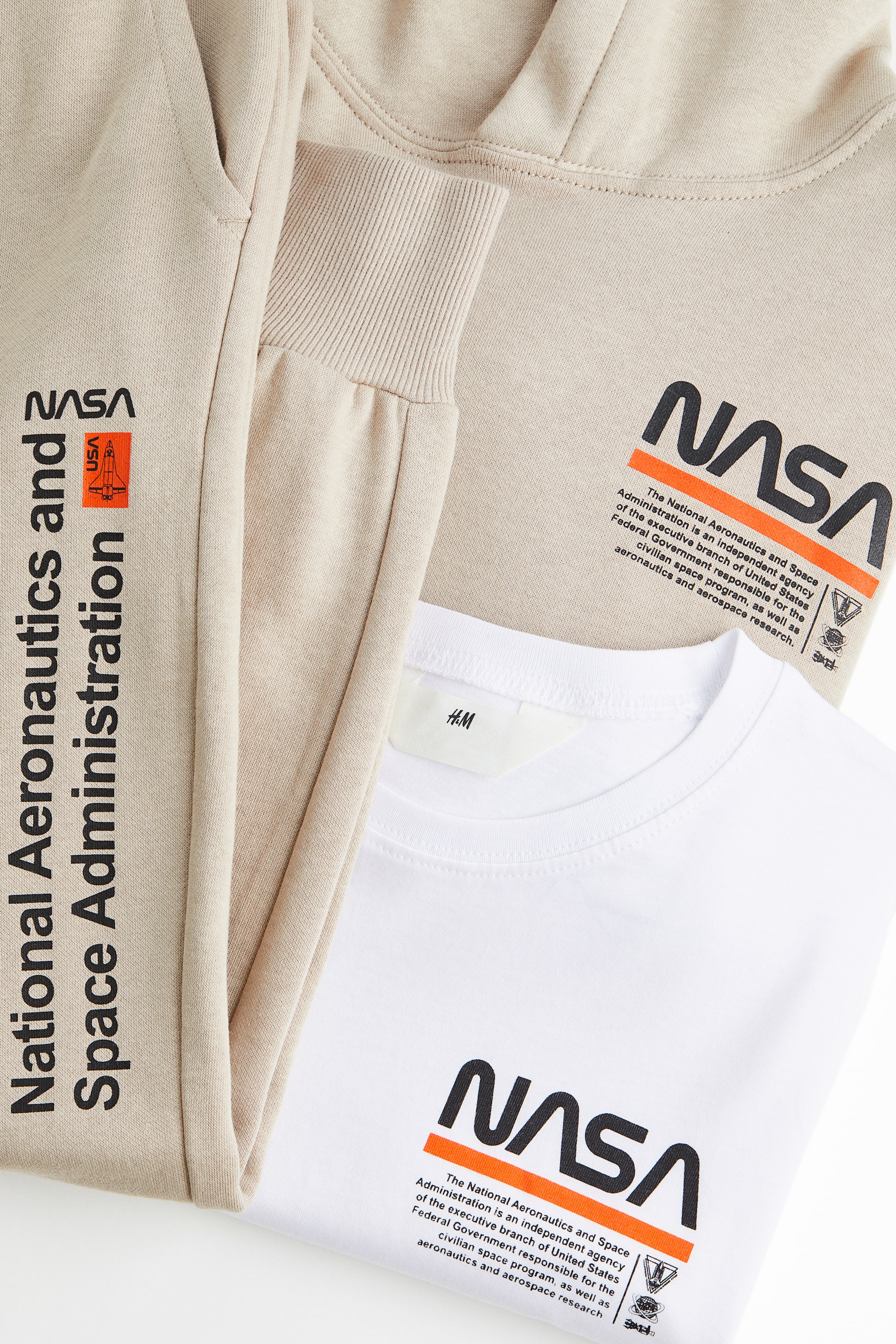 3-piece printed set - White/NASA - Kids | H&M IN