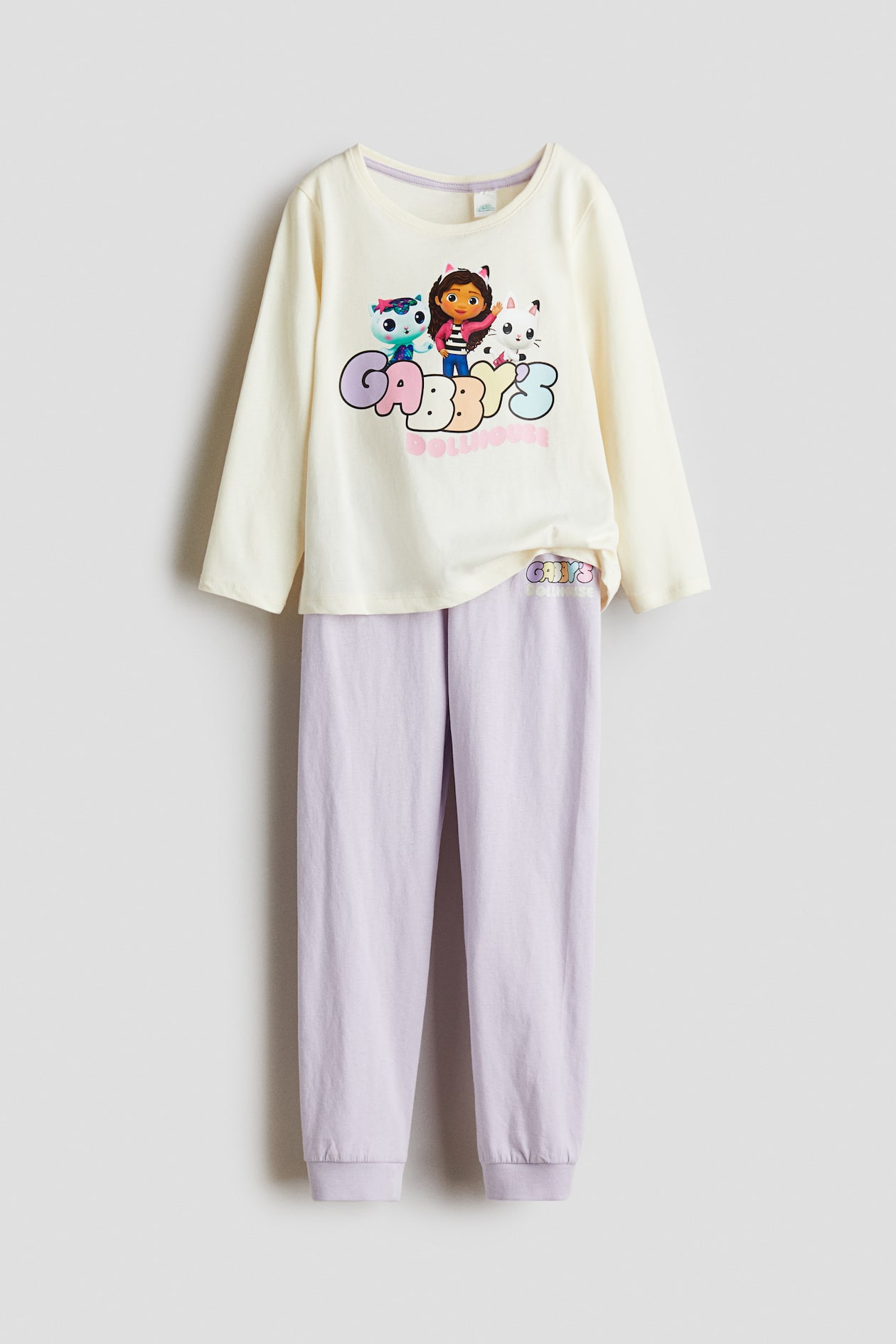 Light purple/Gabby's Dollhouse Jersey pyjamas for kids | H&M IN