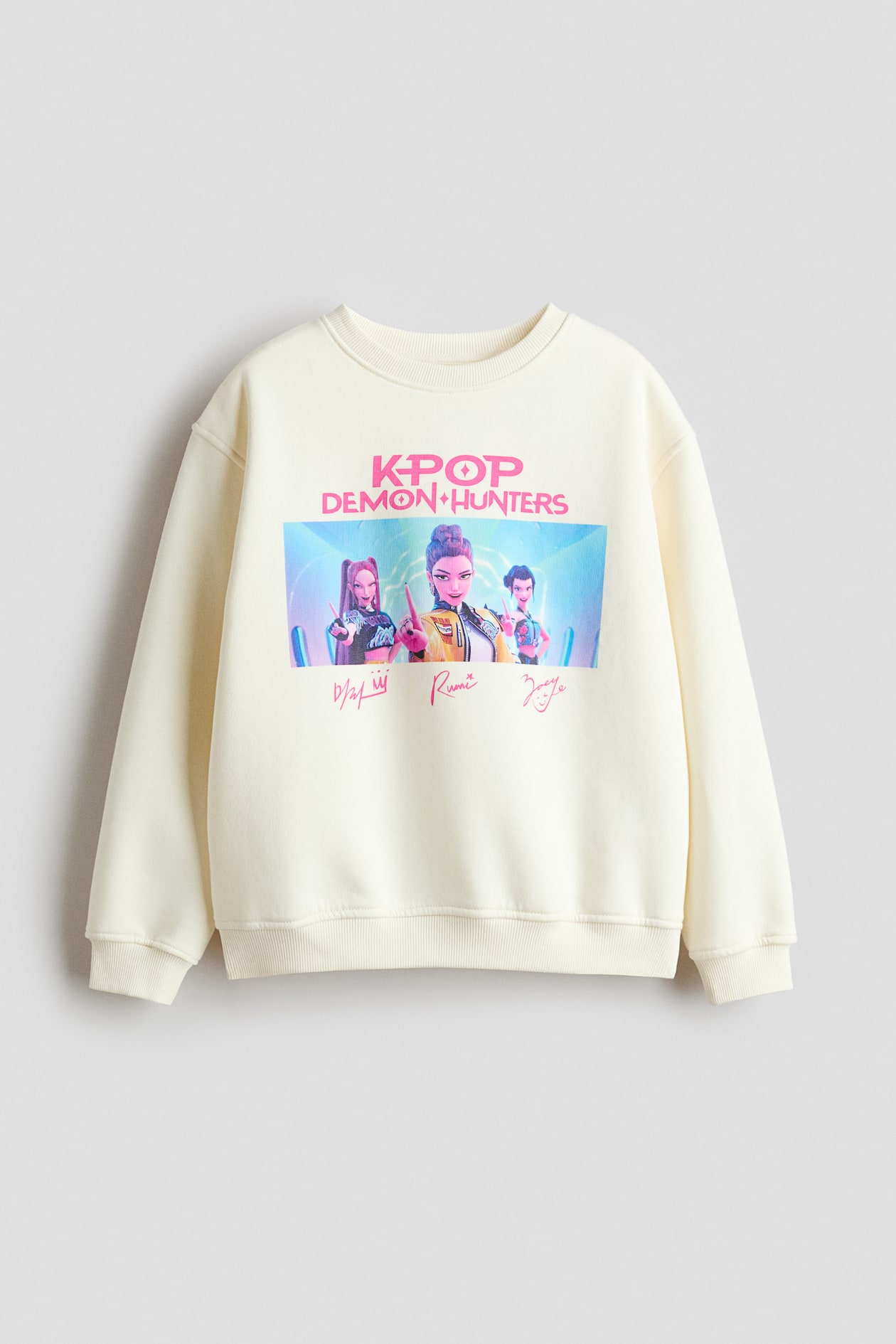 Dukserica sa štampanim motivom - Krem/K-Pop Demon Hunters - Kids | H&M RS