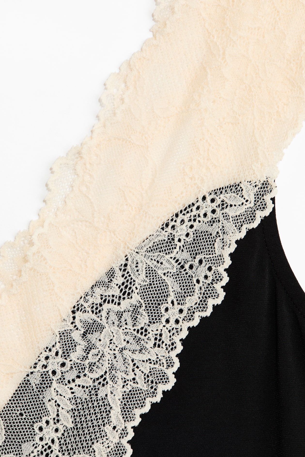 Women's Black Lace-Trimmed Top | H&M CA