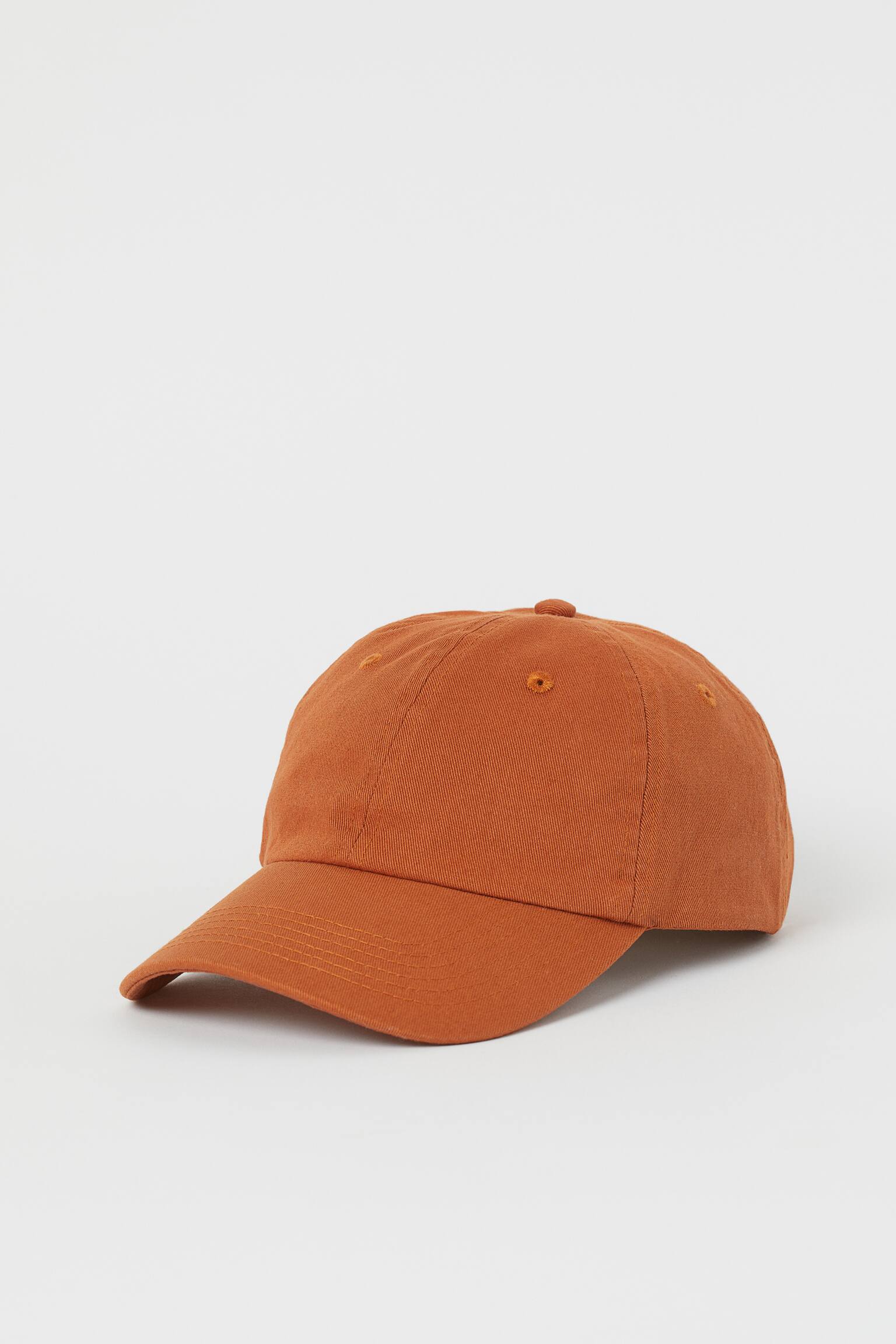 Cotton Twill Cap - Dark orange - Men | H&M US