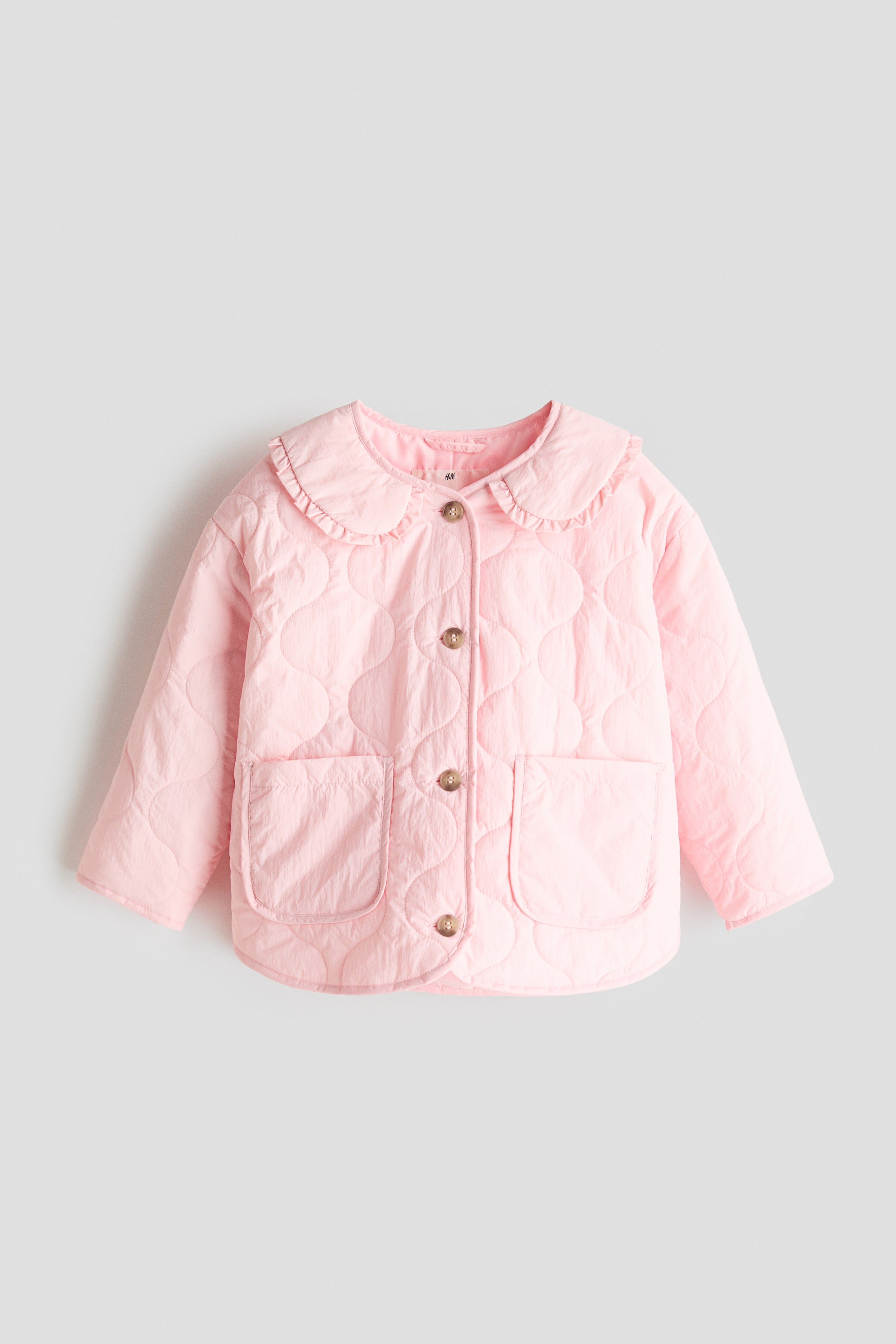 Light pink Quilted Jacket for kids | H&M CA