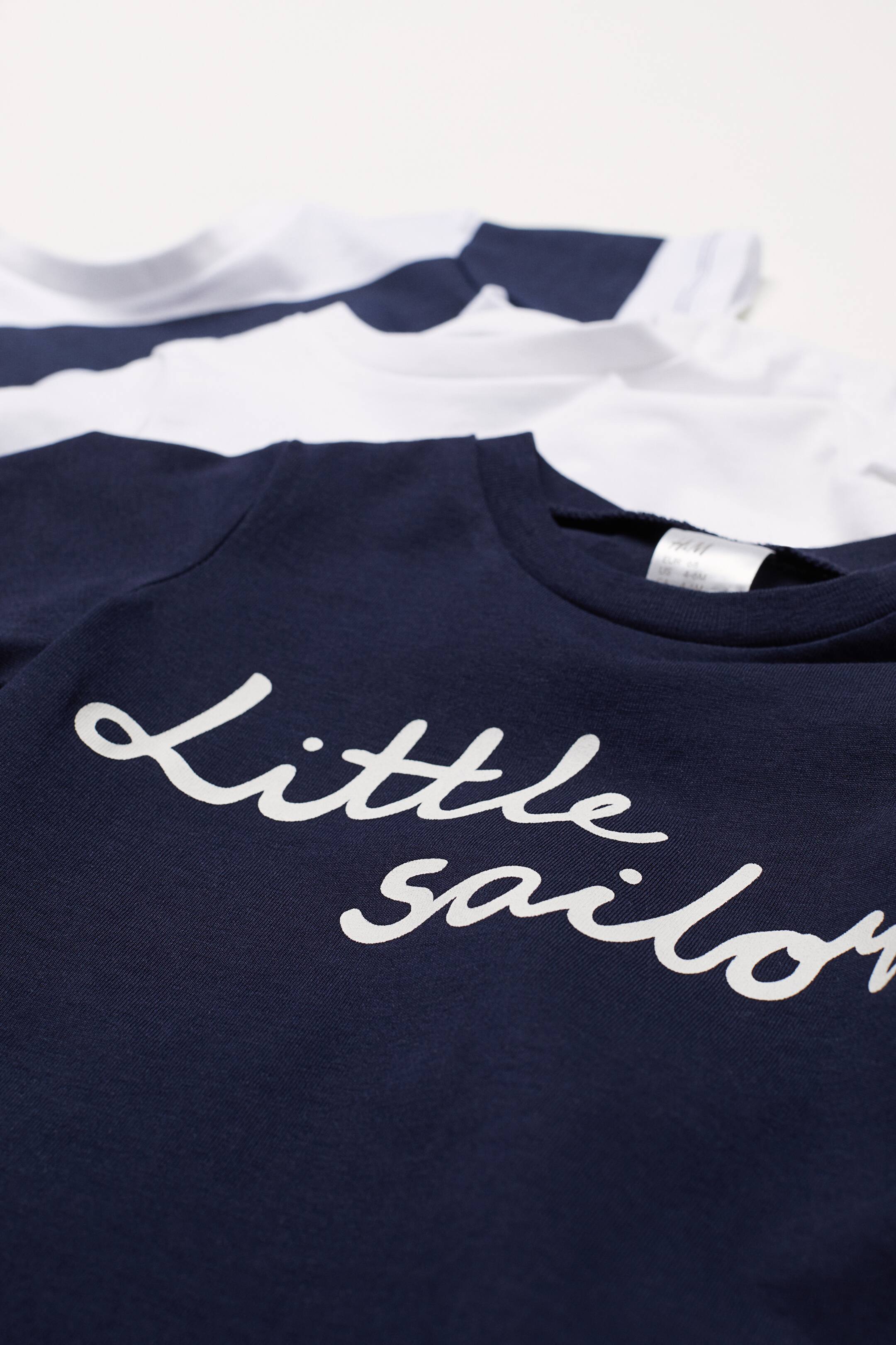 3-pack Cotton T-shirts - Dark blue/Little Sailor - Kids | H&M CA