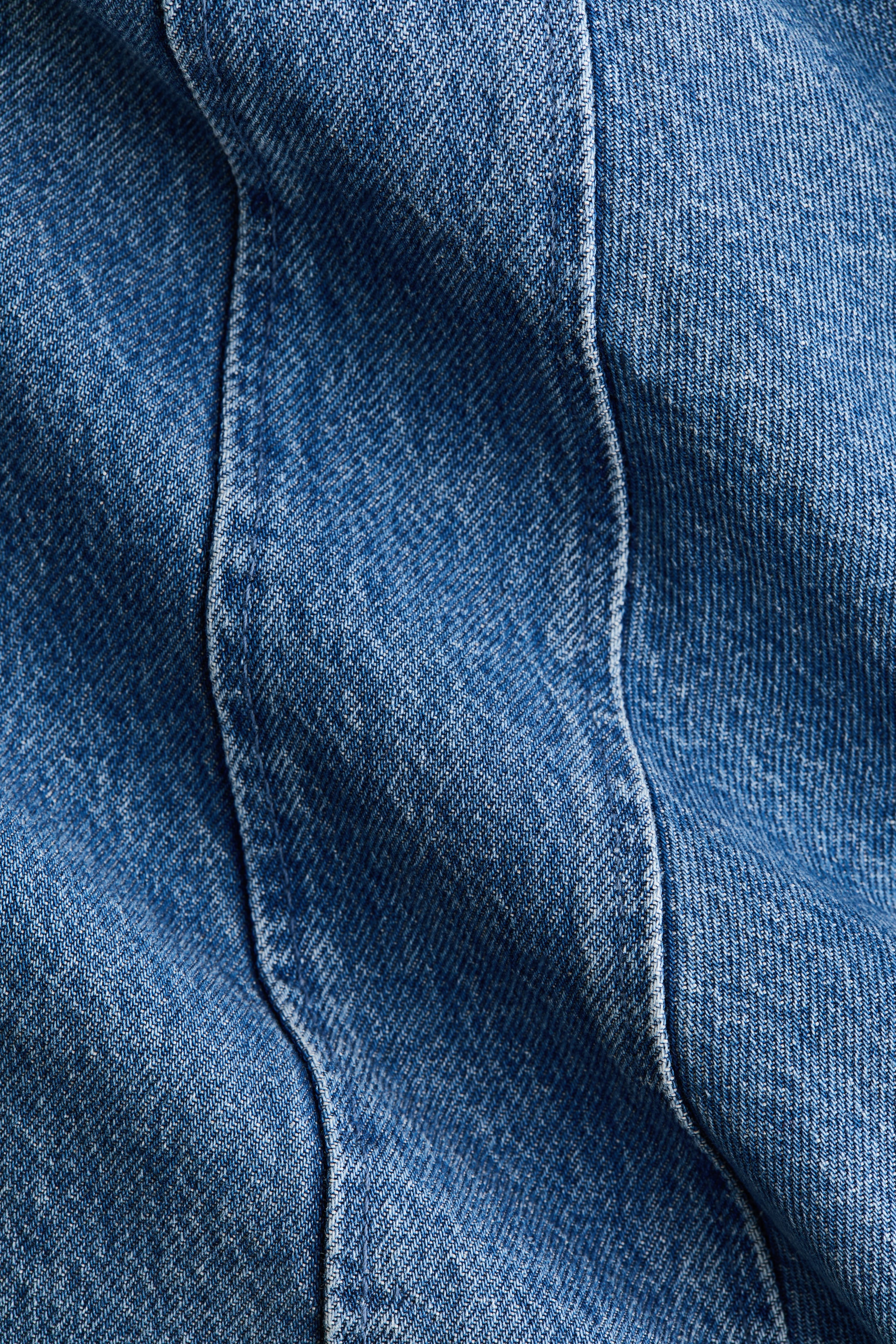 Women's Denim blue Flared-skirt denim dress | H&M MY