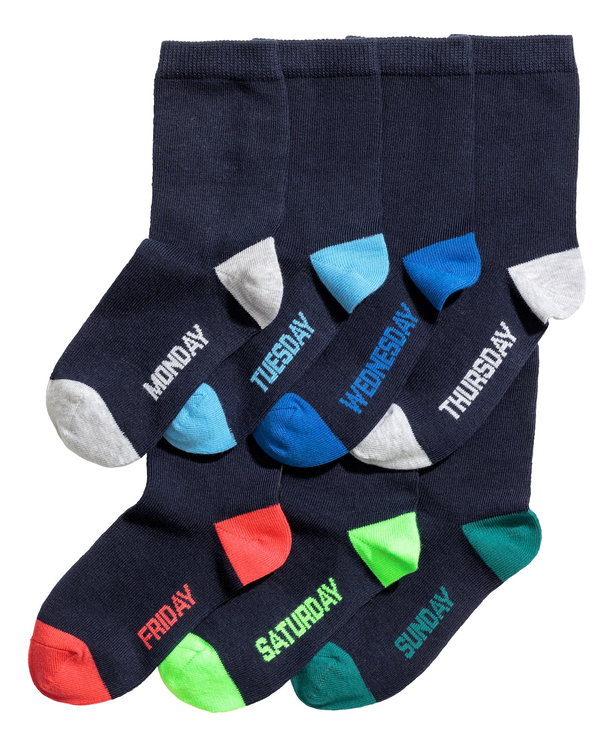 7-pack Socks - Dark blue - Kids | H&M US